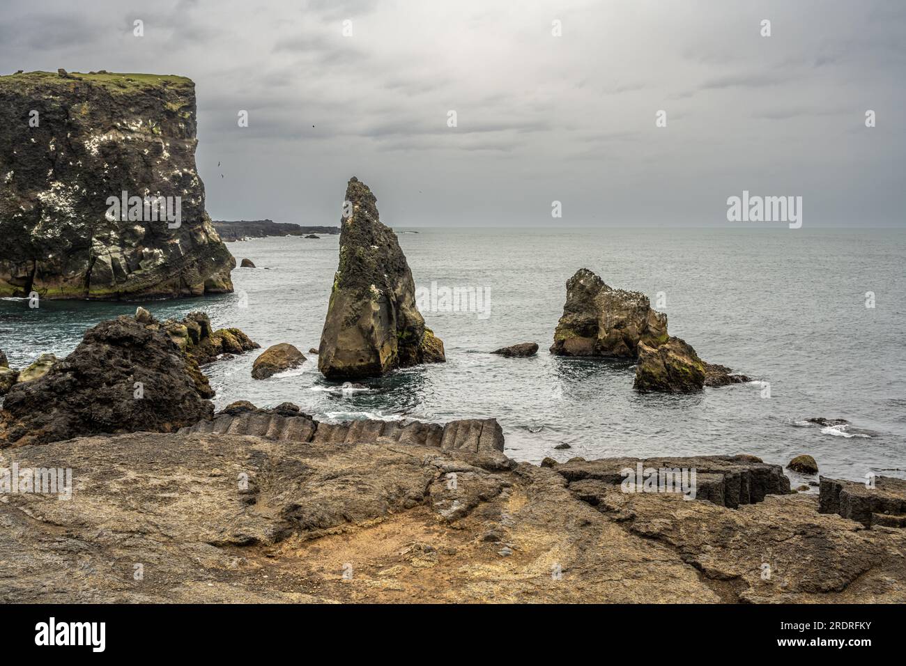 Valahnukamol Cliffs, Reykjanesviti Beach, Reykjanes Peninsular, Iceland ...