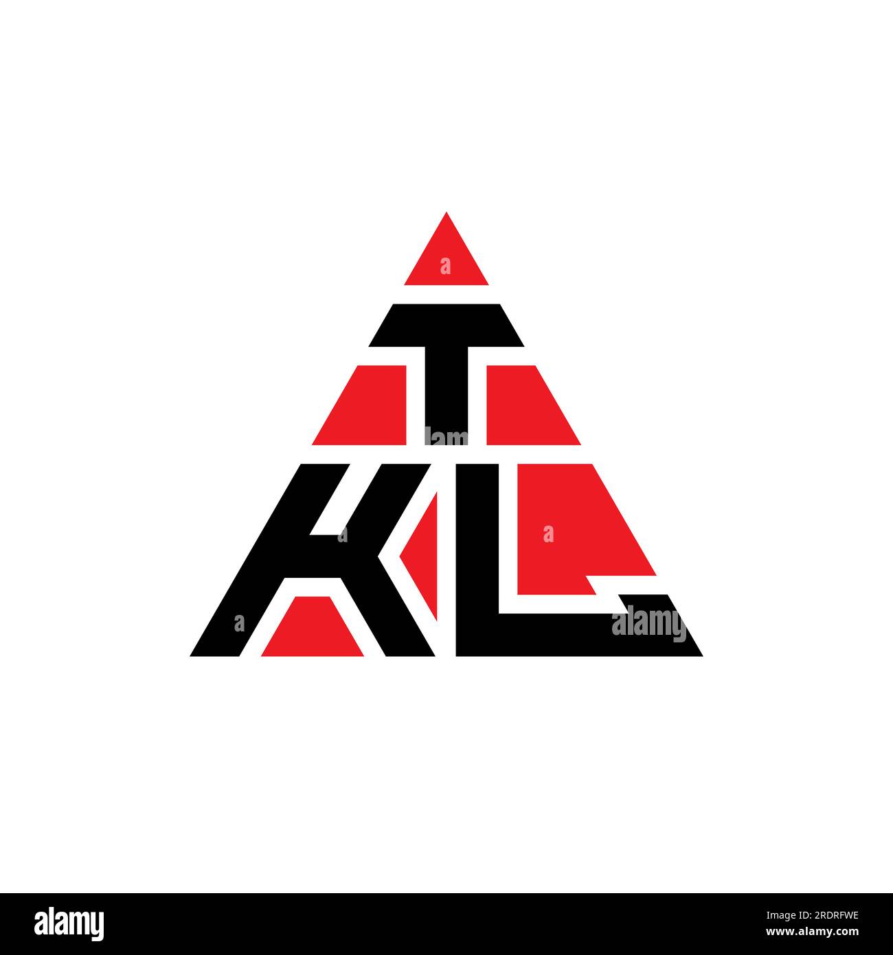 TKL triangle letter logo design with triangle shape. TKL triangle logo ...