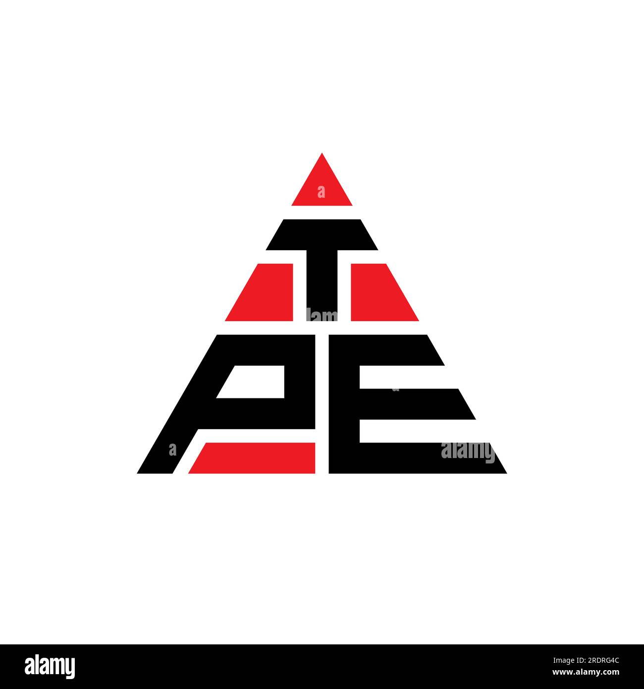 TPE triangle letter logo design with triangle shape. TPE triangle logo ...