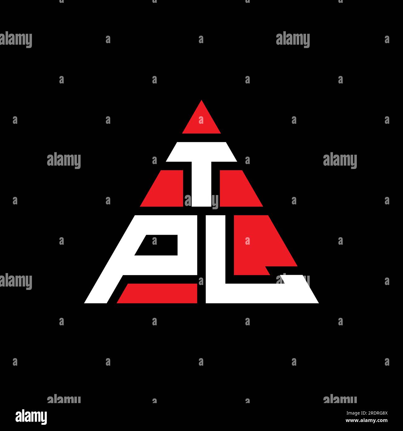 TPL triangle letter logo design with triangle shape. TPL triangle logo ...