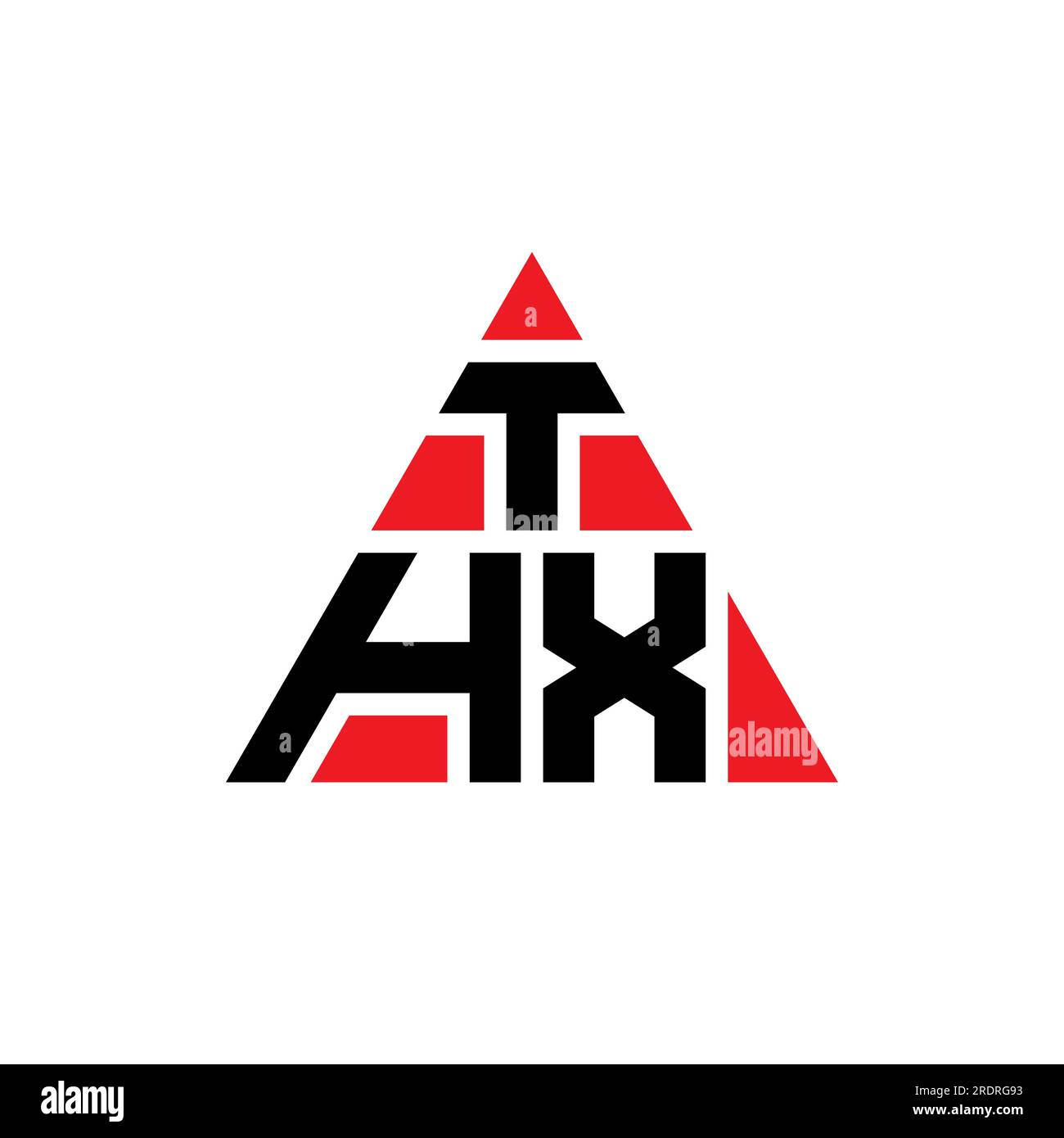 THX triangle letter logo design with triangle shape. THX triangle logo ...