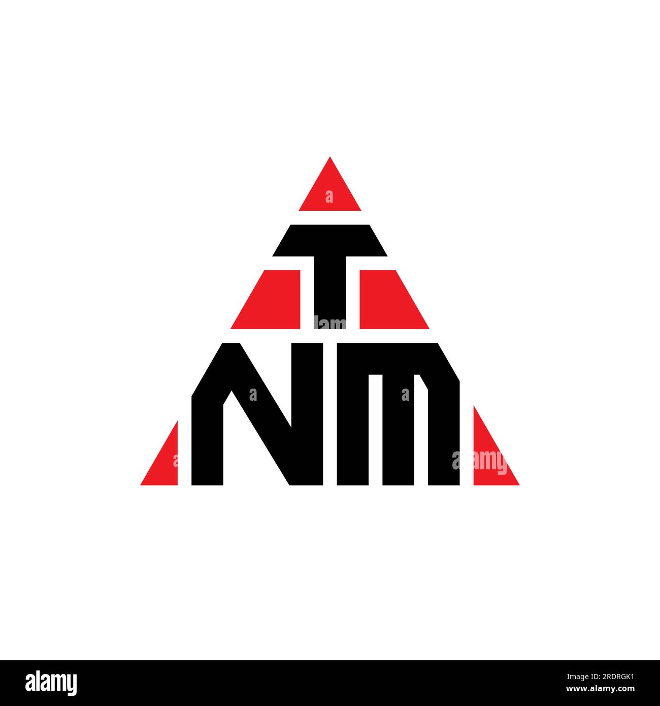 TNM triangle letter logo design with triangle shape. TNM triangle logo ...