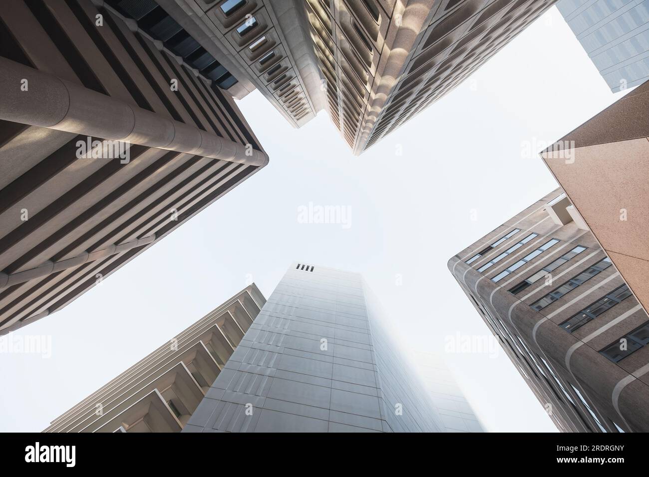 Office buildings in Adelaide city on a day while looking up Stock Photo ...