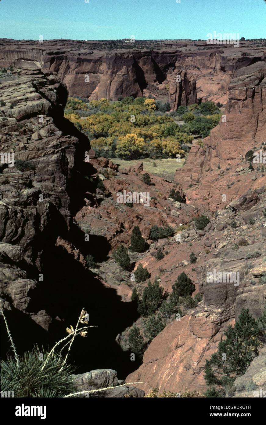 Canyon De Chelly National Monument, Arizona USA. 6/1998. In the vast ...