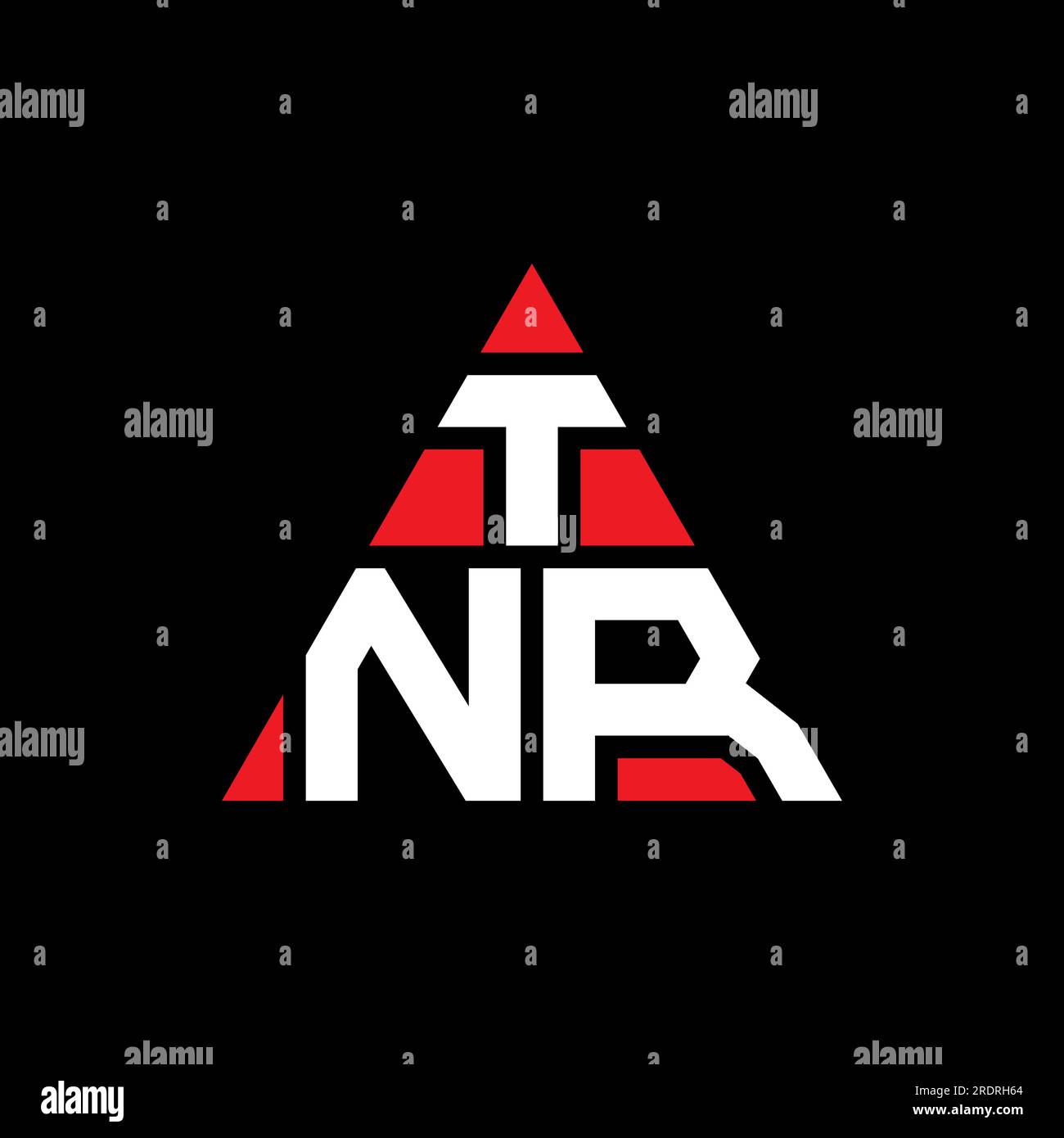 Tnr Triangle Letter Logo Design With Triangle Shape Tnr Triangle Logo