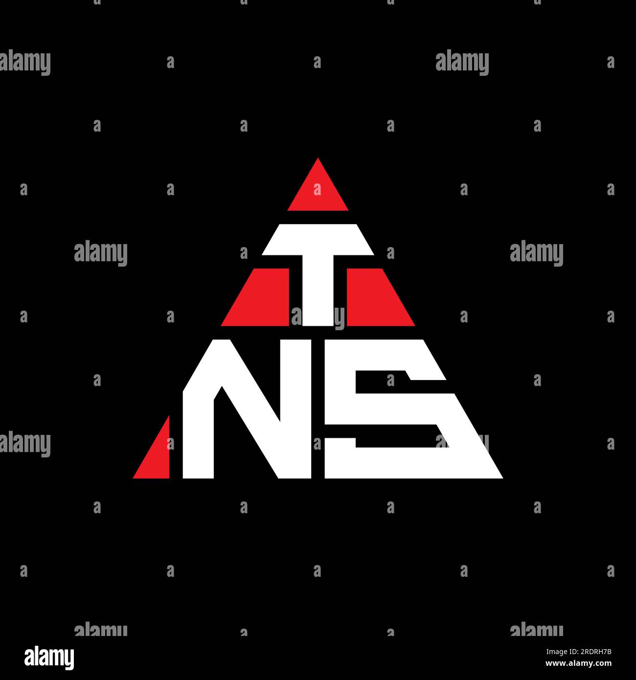 TNS triangle letter logo design with triangle shape. TNS triangle logo ...