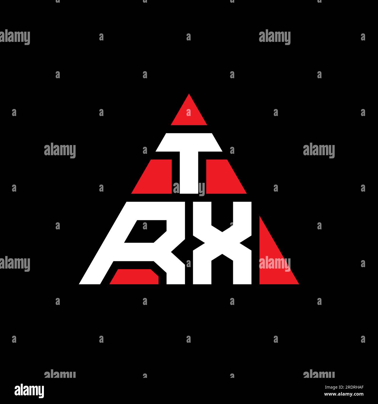 TRX triangle letter logo design with triangle shape. TRX triangle logo ...