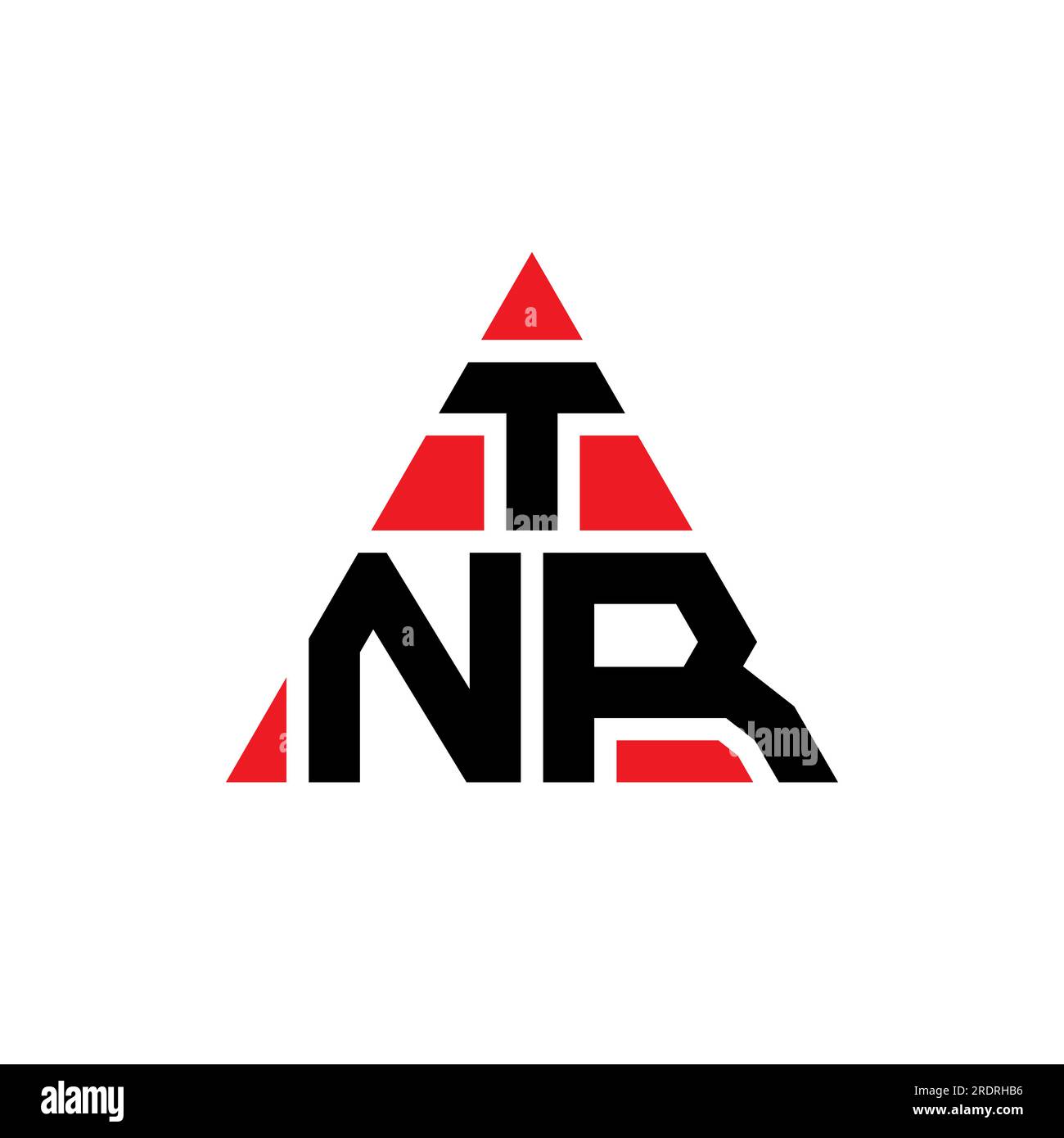 Tnr Triangle Letter Logo Design With Triangle Shape Tnr Triangle Logo