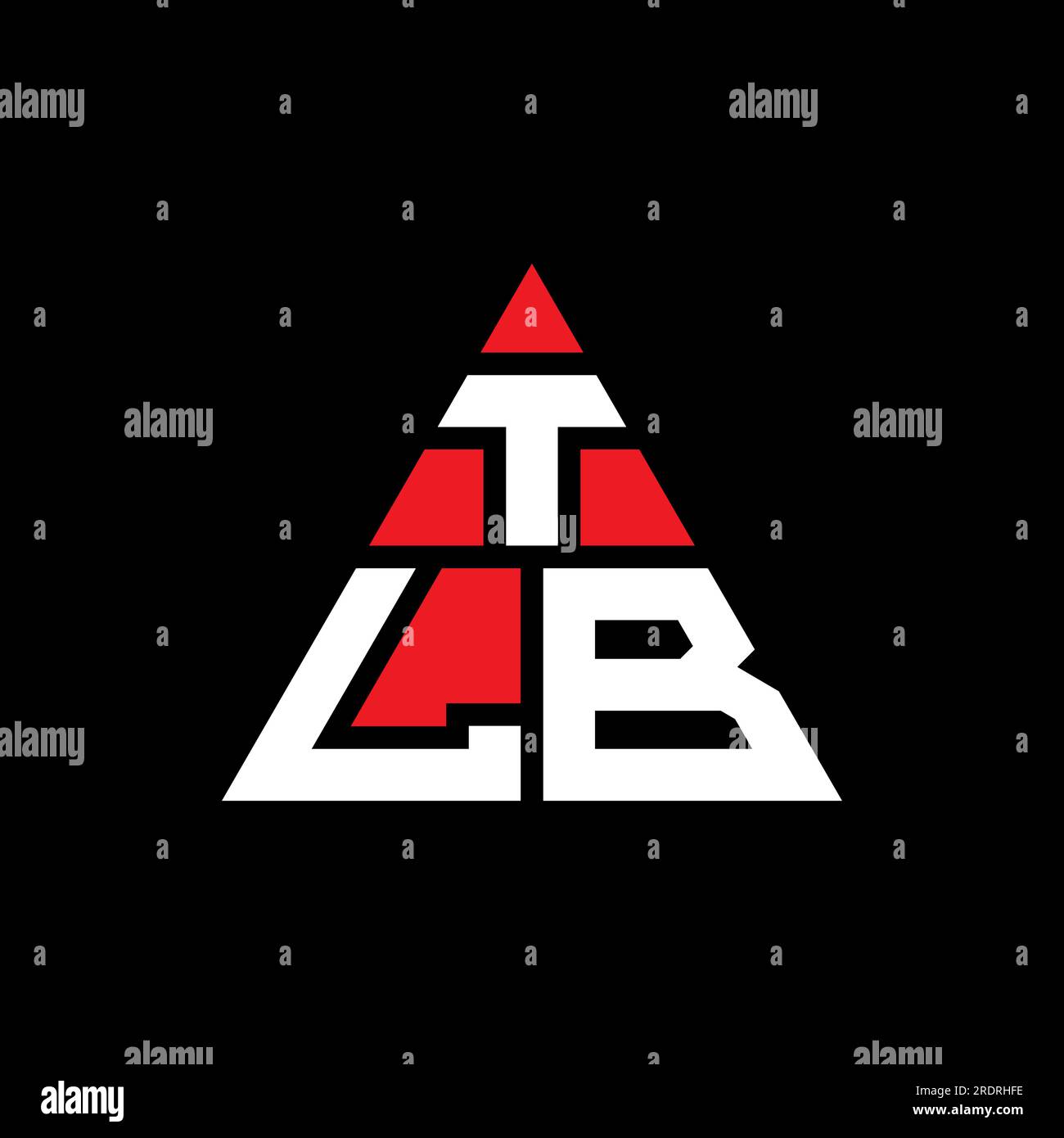 TLB triangle letter logo design with triangle shape. TLB triangle logo ...
