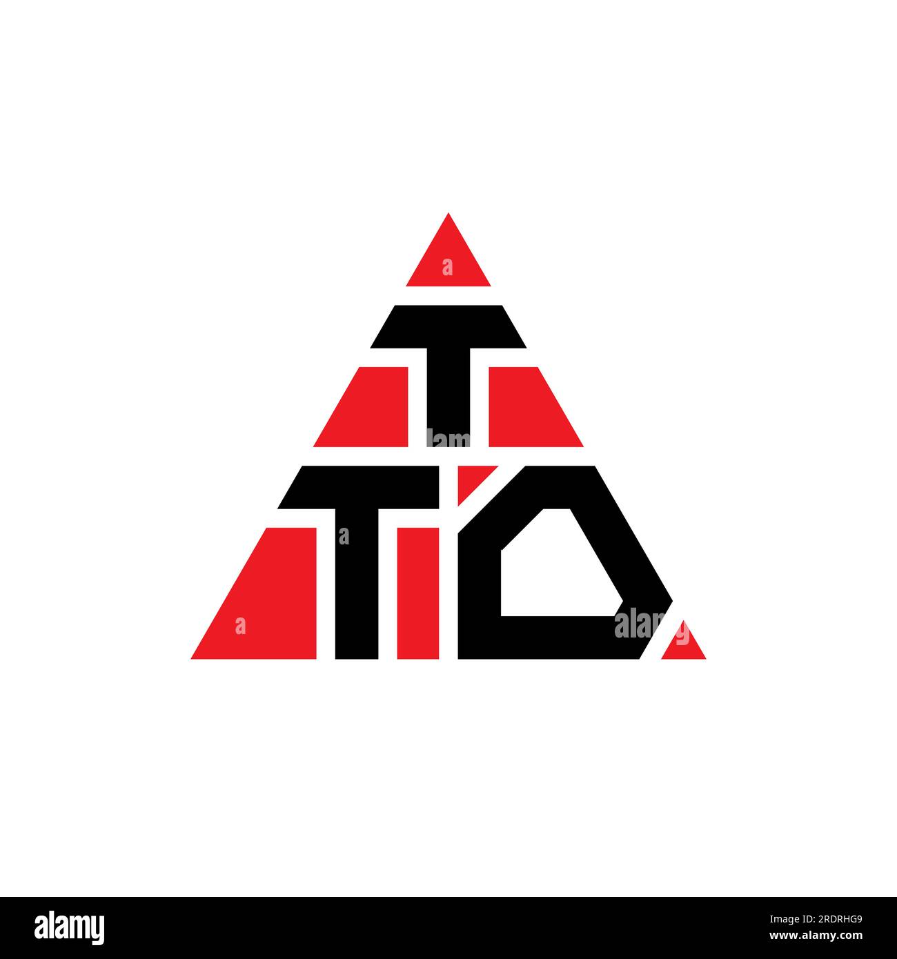 TTO triangle letter logo design with triangle shape. TTO triangle logo ...