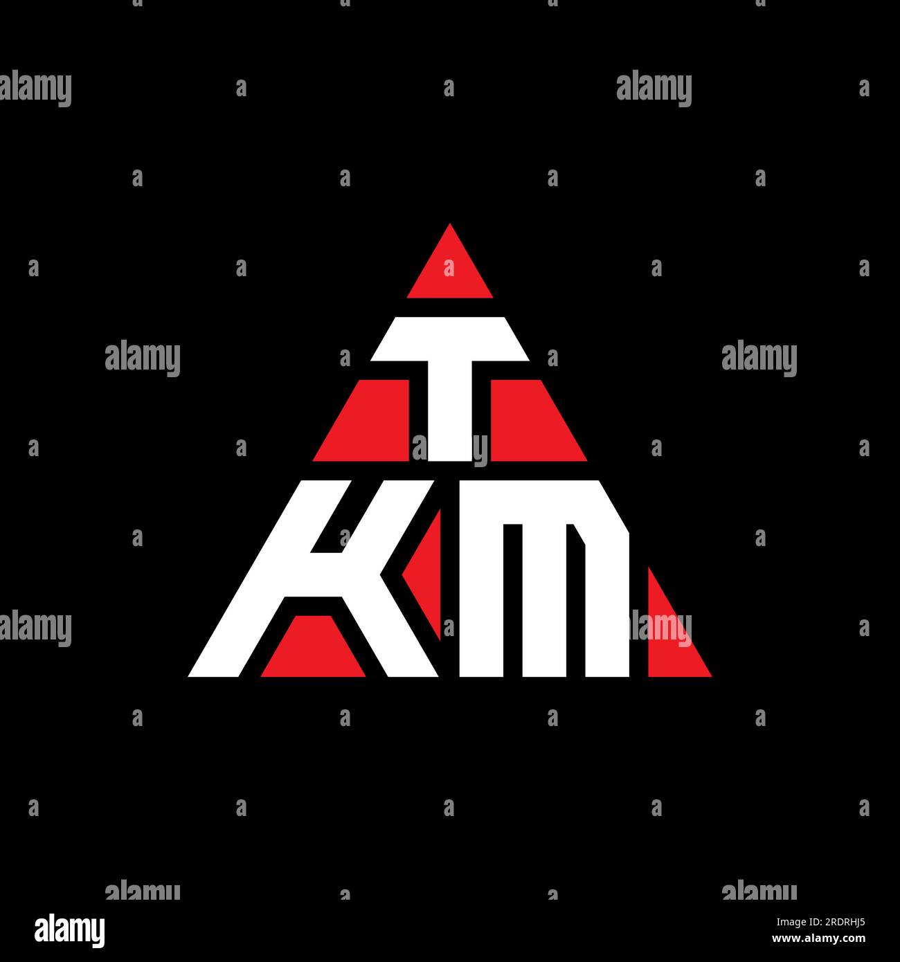 TKM triangle letter logo design with triangle shape. TKM triangle logo ...