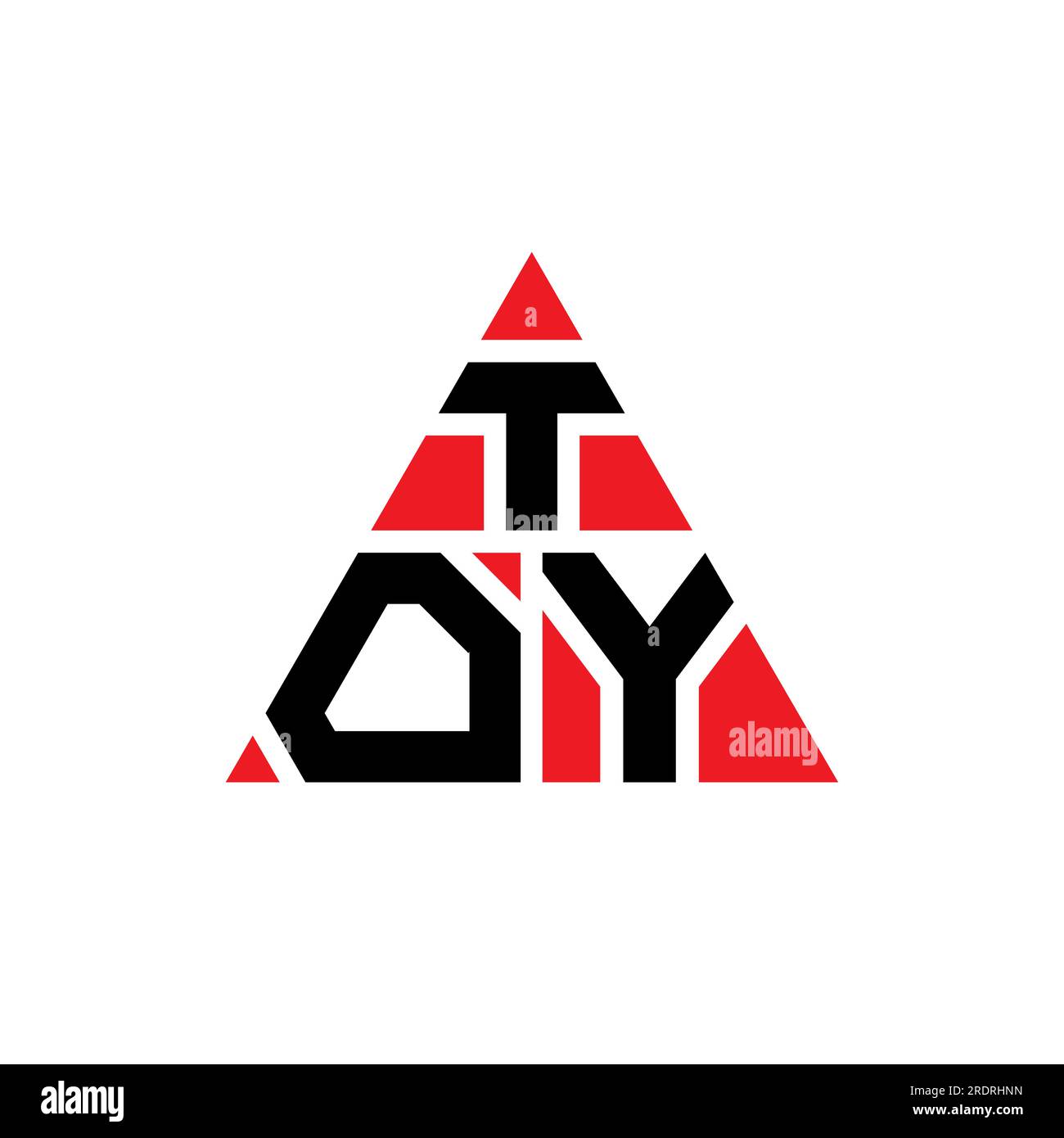TOY triangle letter logo design with triangle shape. TOY triangle logo ...