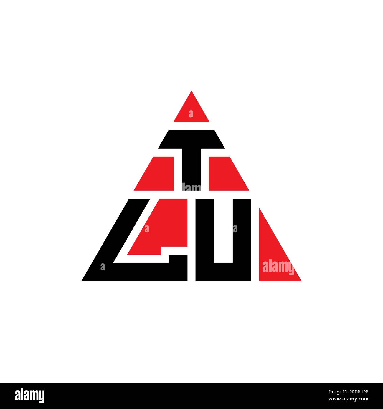 TLU triangle letter logo design with triangle shape. TLU triangle logo ...