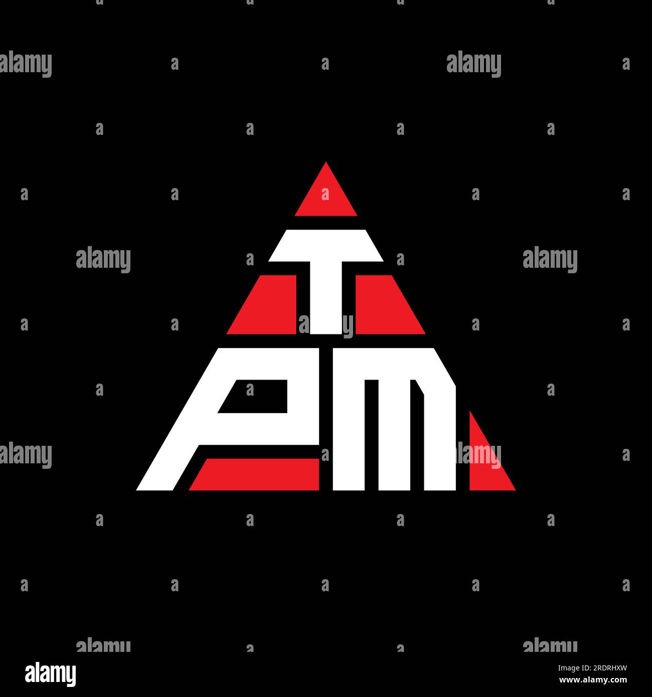 TPM triangle letter logo design with triangle shape. TPM triangle logo ...