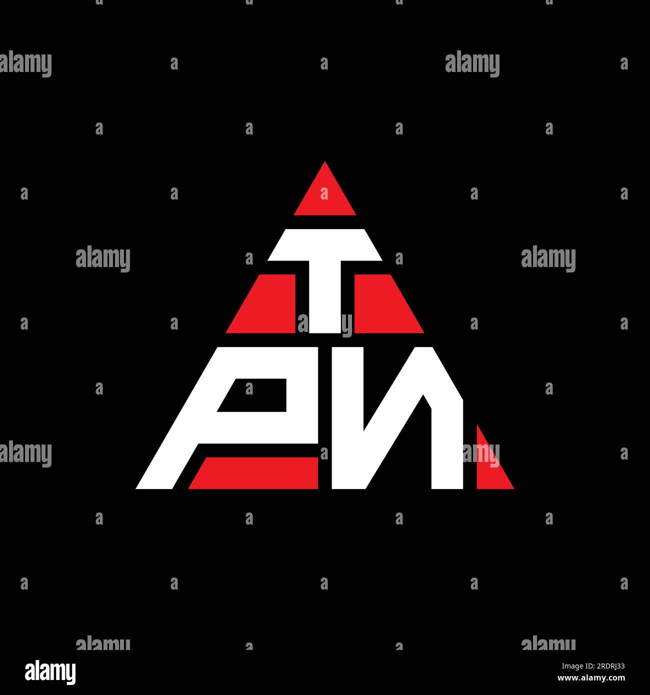 TPN triangle letter logo design with triangle shape. TPN triangle logo ...