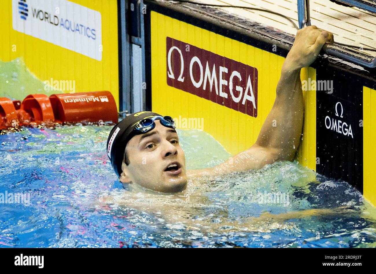 Fukuoka Arno Kamminga After The 100 Breaststroke During The World Swimming Championships In