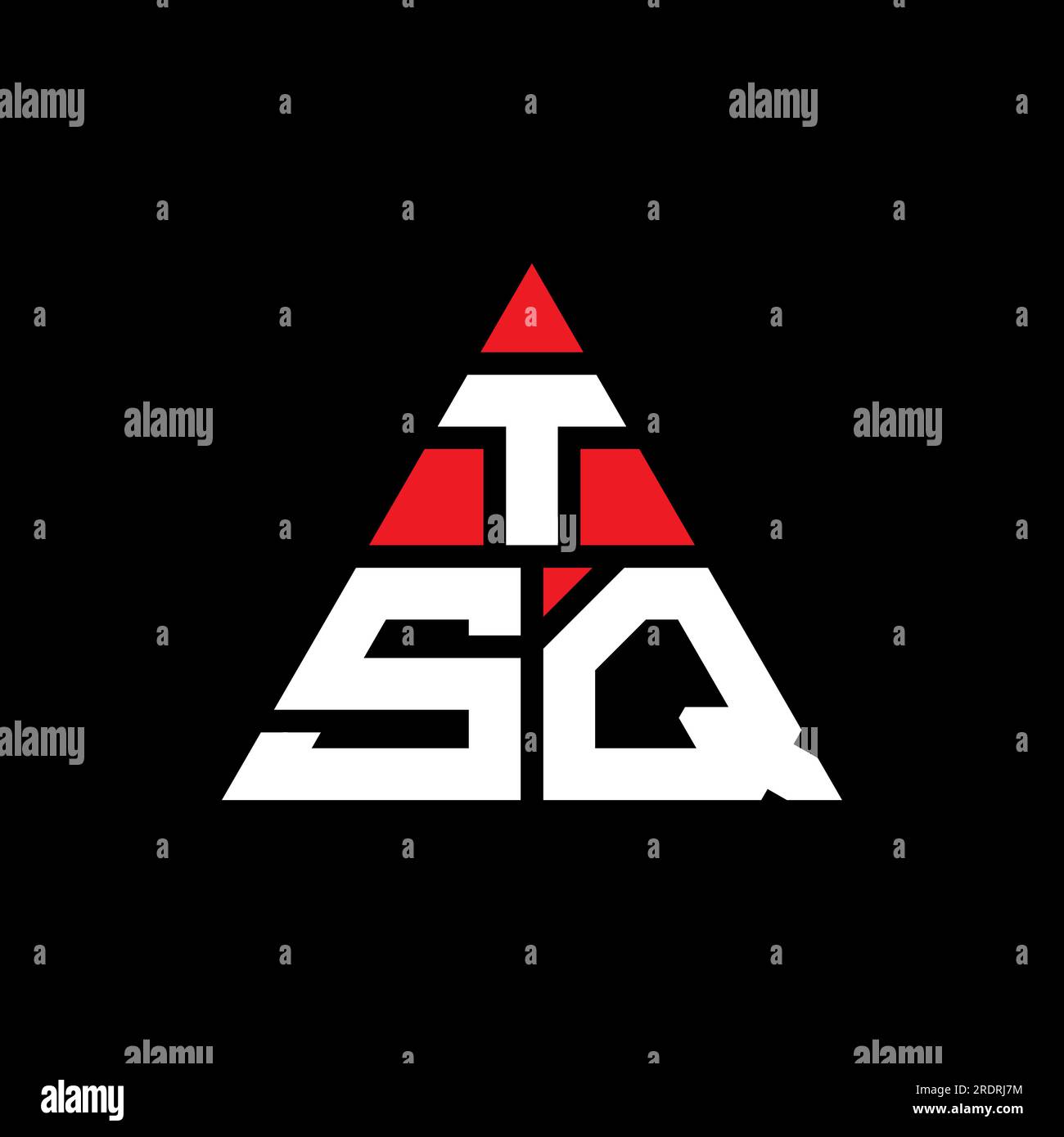 TSQ triangle letter logo design with triangle shape. TSQ triangle logo design monogram. TSQ ...