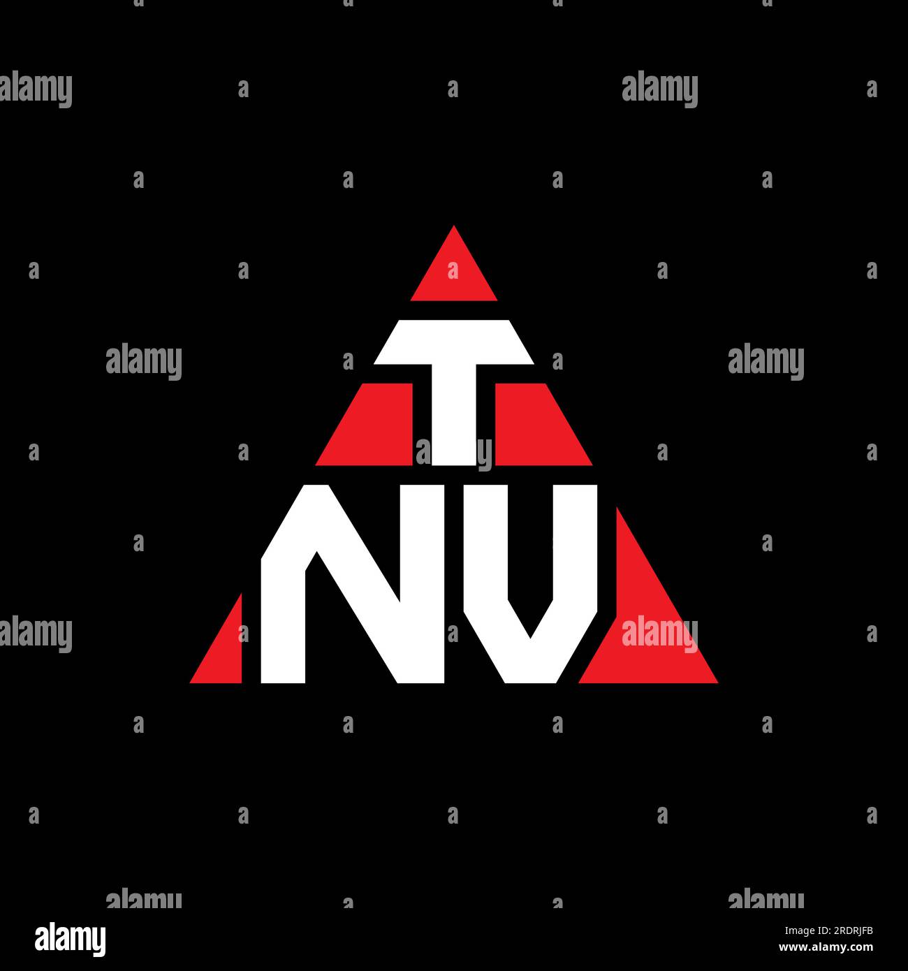 TNV triangle letter logo design with triangle shape. TNV triangle logo ...