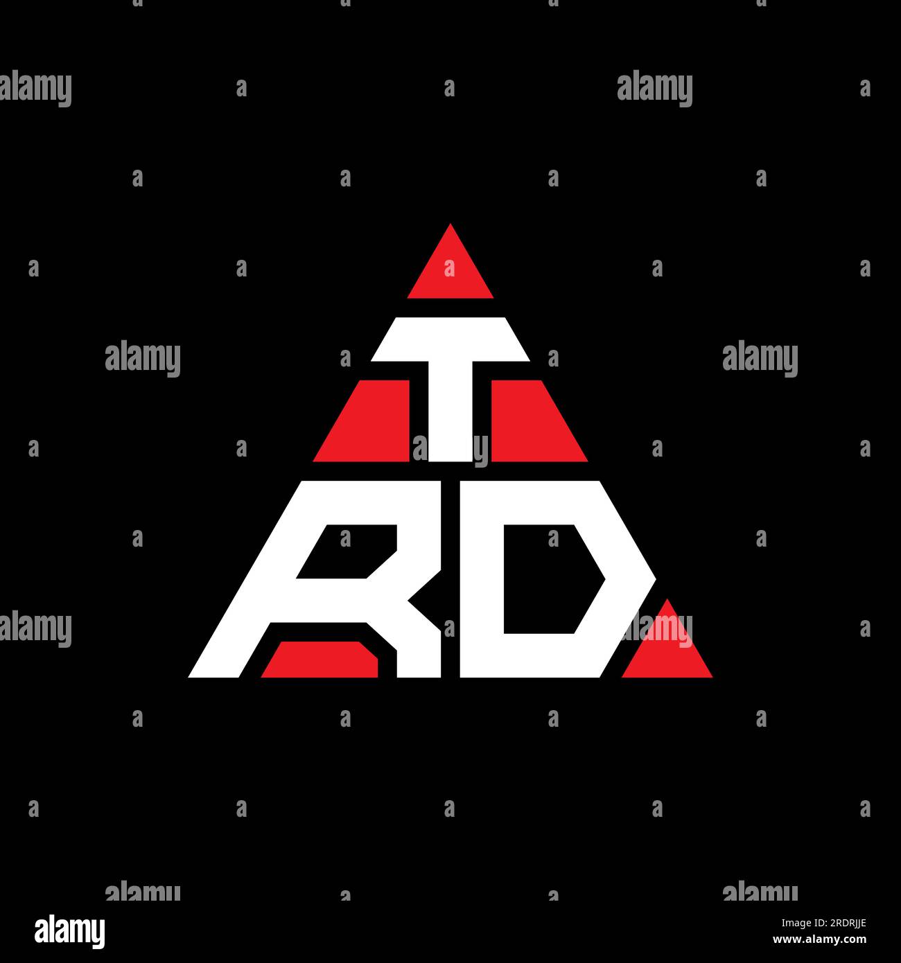 TRD triangle letter logo design with triangle shape. TRD triangle logo ...
