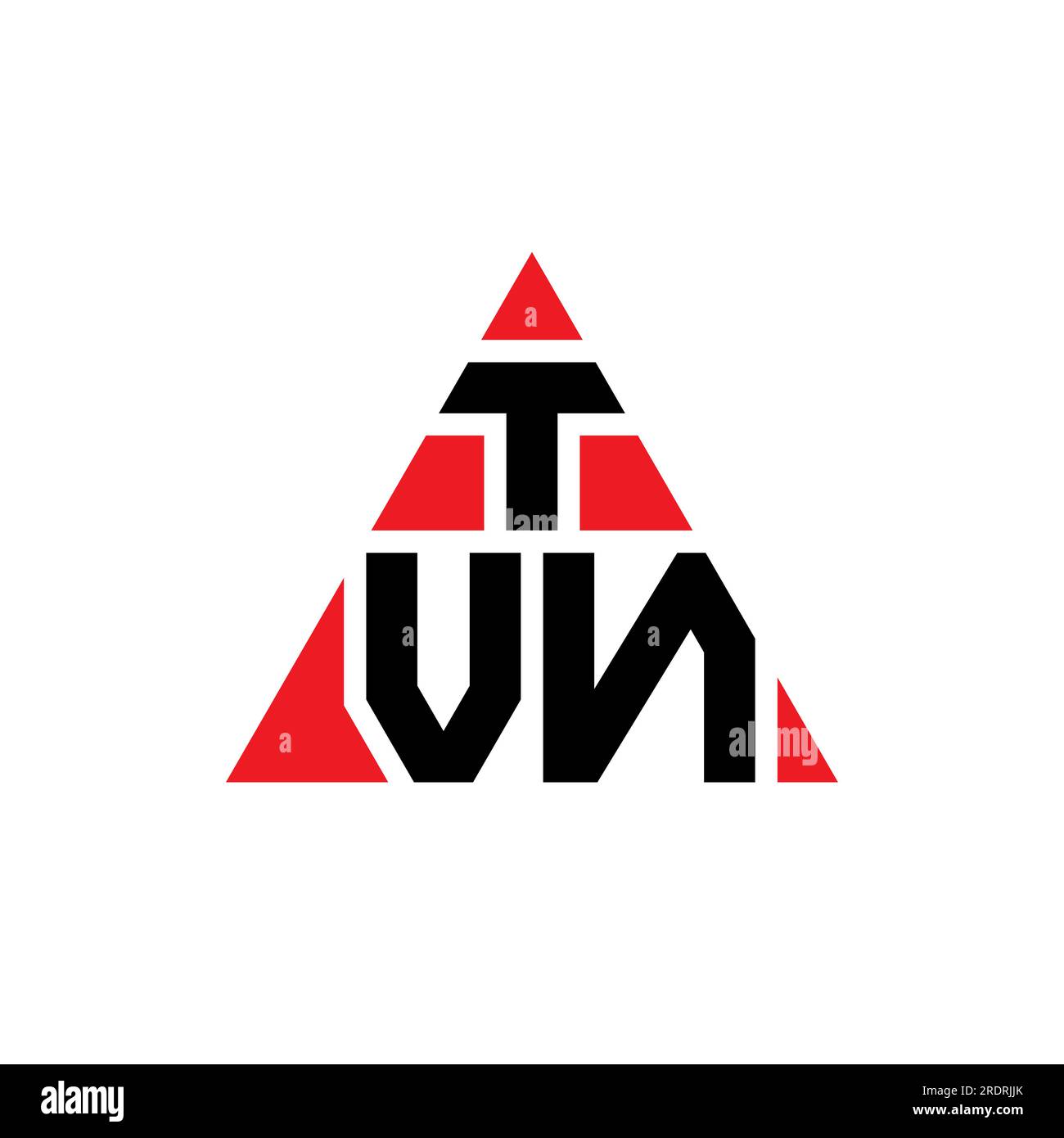 TVN triangle letter logo design with triangle shape. TVN triangle logo ...