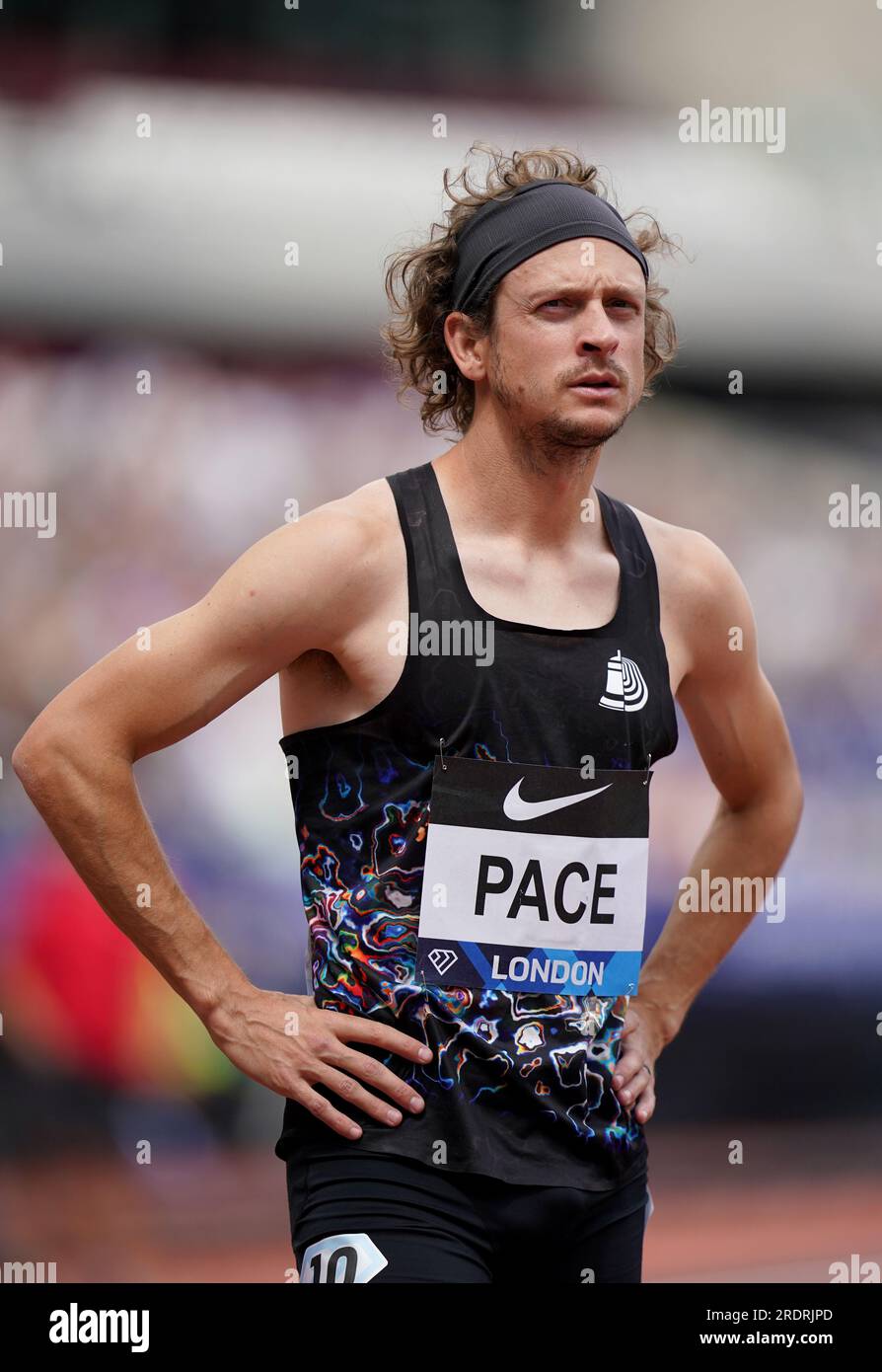 Pace man Erik Sowinski before the Men's 800m during The London ...