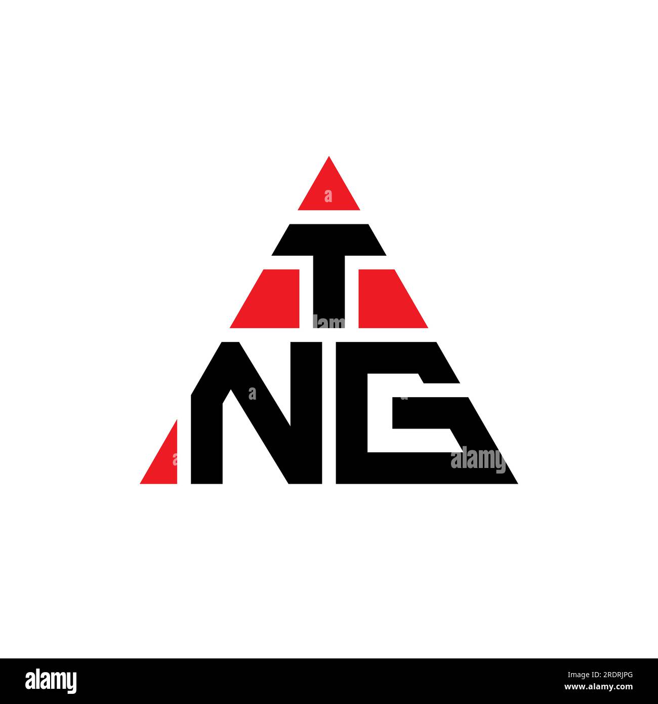 TNG triangle letter logo design with triangle shape. TNG triangle logo ...