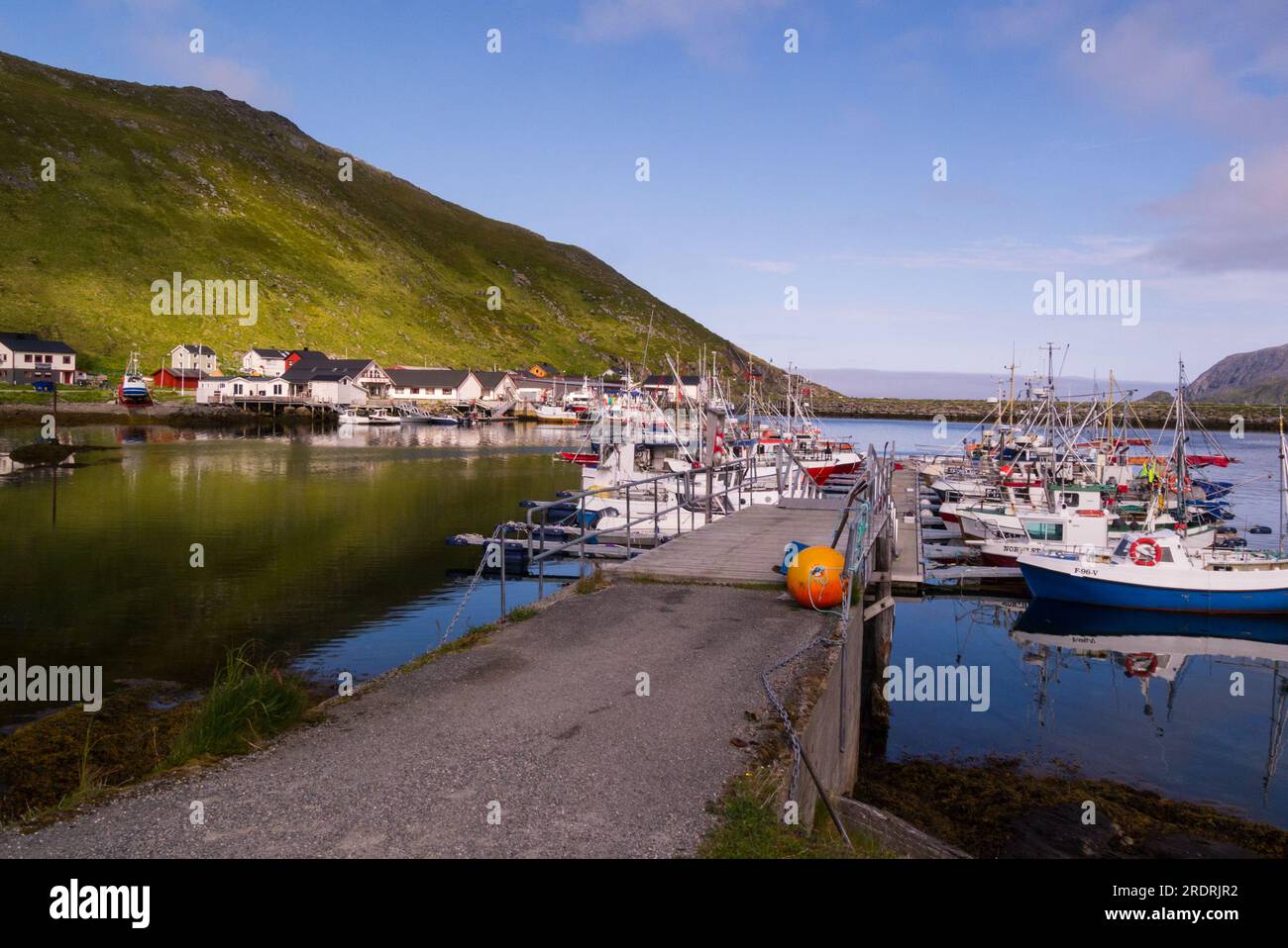 Skarsvag is worlds most northerly fishing village hi-res stock ...