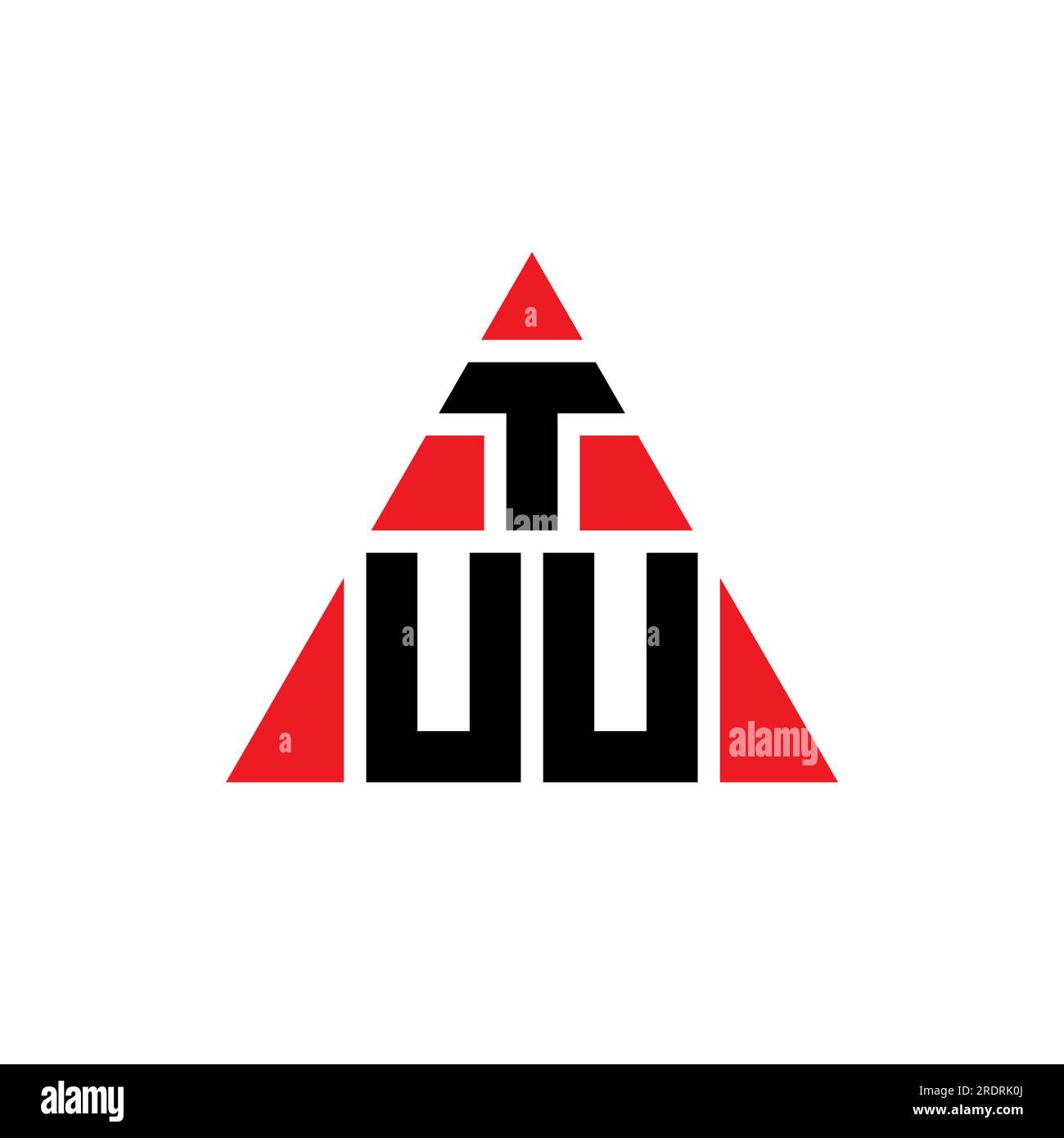 TUU triangle letter logo design with triangle shape. TUU triangle logo ...
