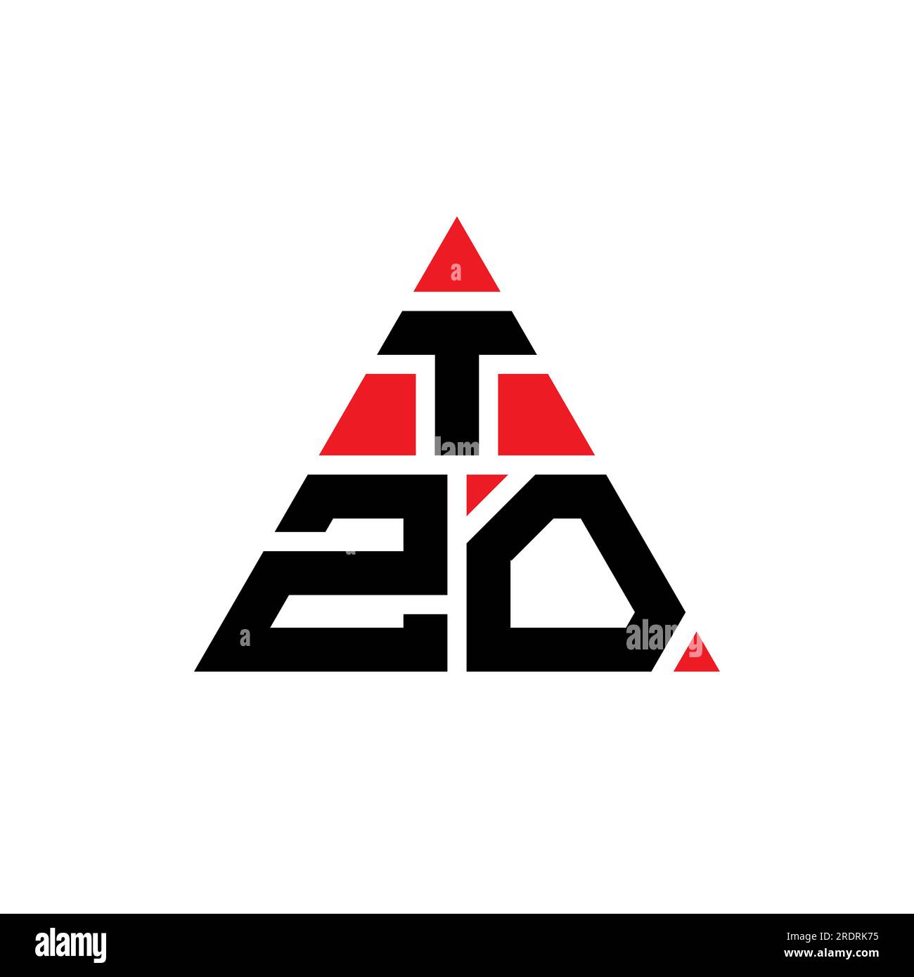 TZO triangle letter logo design with triangle shape. TZO triangle logo ...
