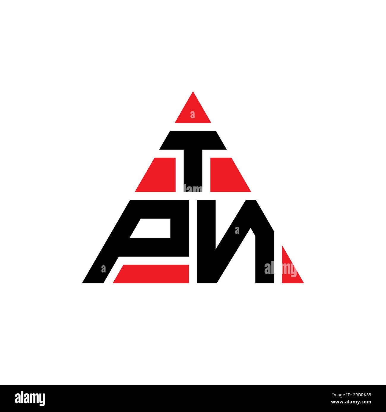 TPN triangle letter logo design with triangle shape. TPN triangle logo ...