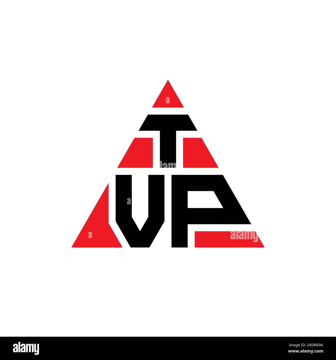 TVP triangle letter logo design with triangle shape. TVP triangle logo ...