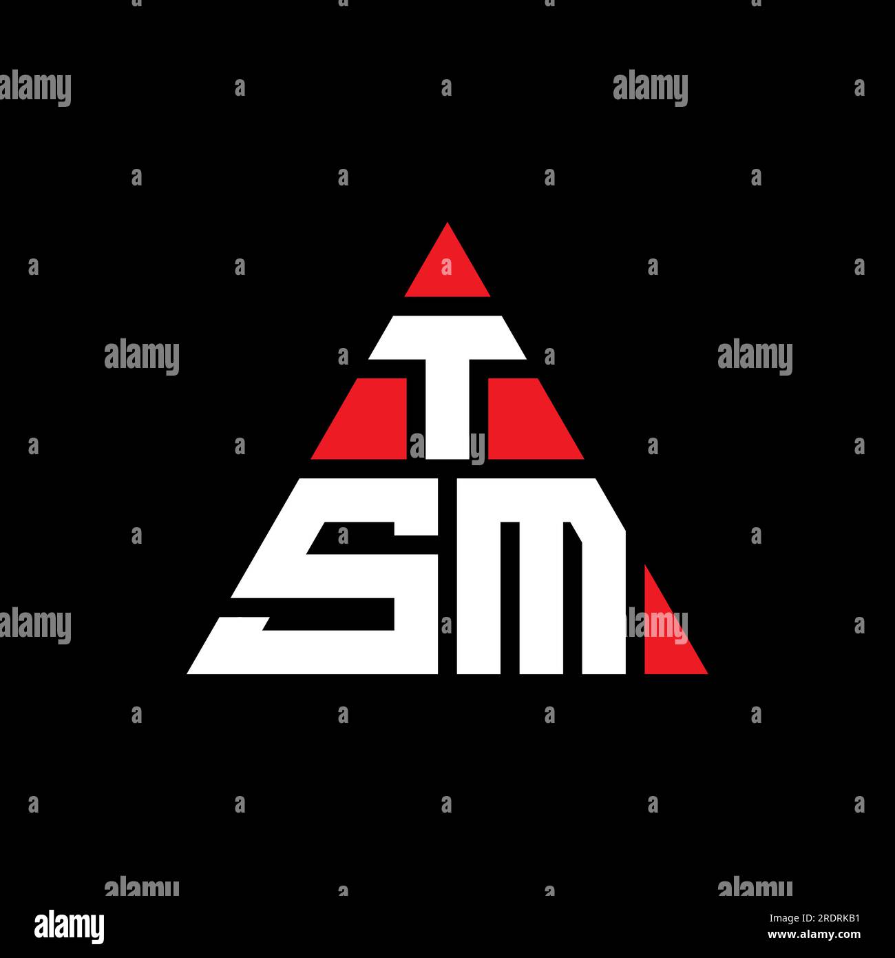 TSM triangle letter logo design with triangle shape. TSM triangle logo ...