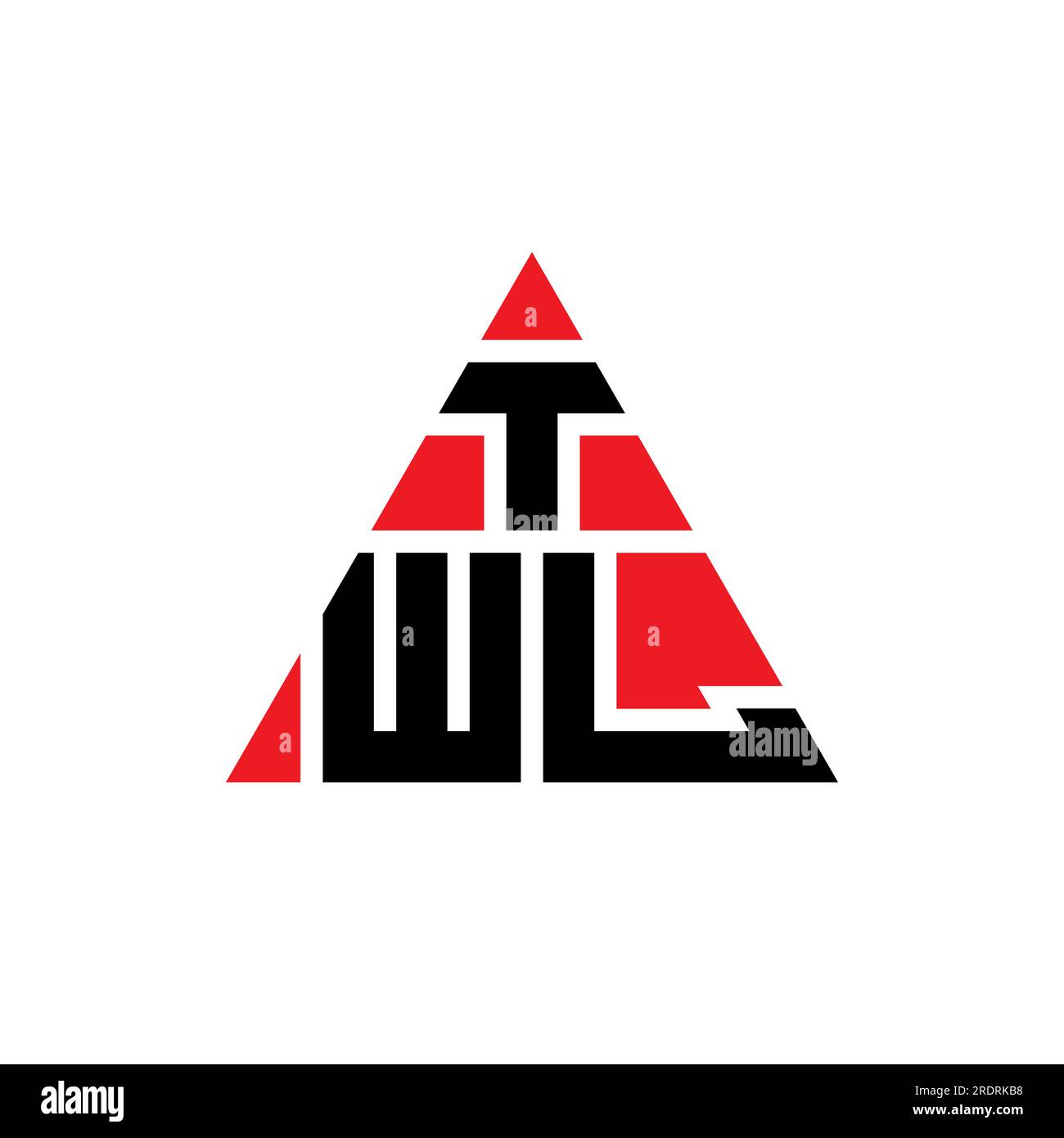 TWL triangle letter logo design with triangle shape. TWL triangle logo ...