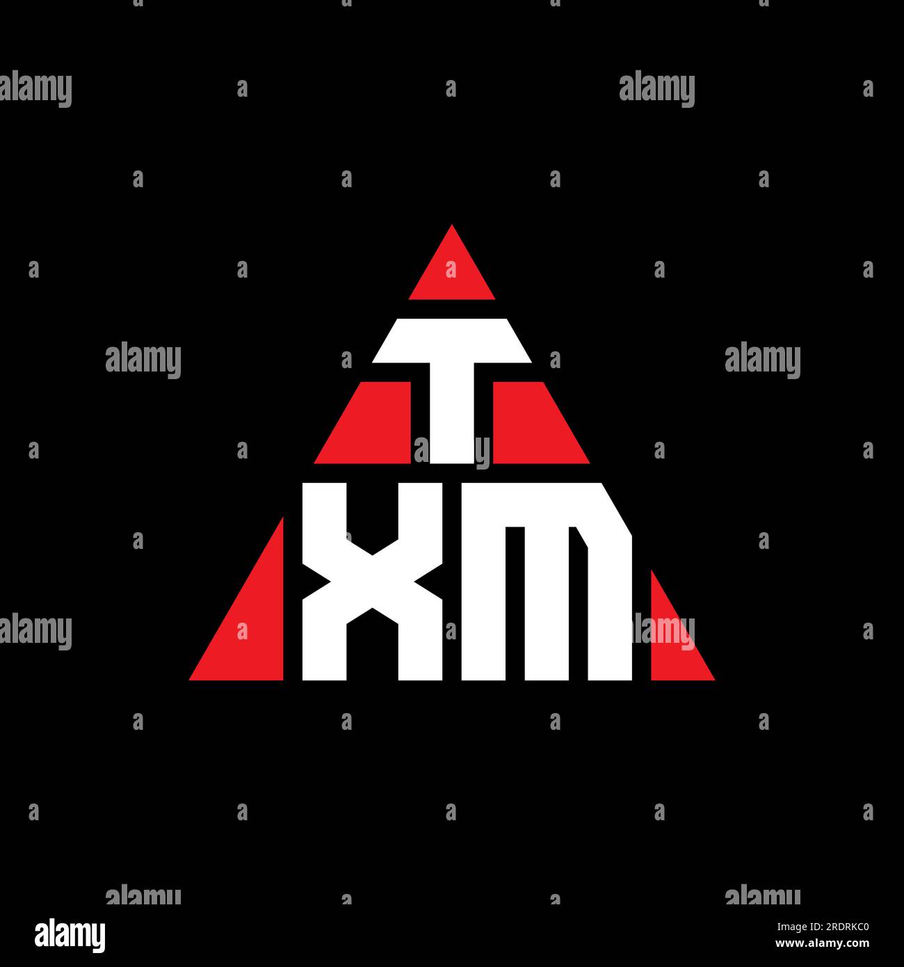 TXM triangle letter logo design with triangle shape. TXM triangle logo ...