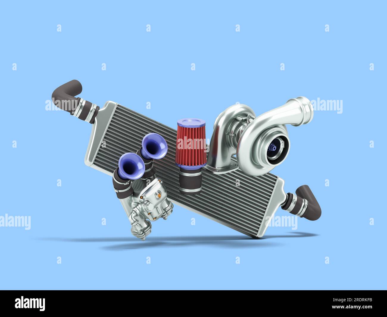 Set of custom spare car parts for tuning the internal components 3d ...