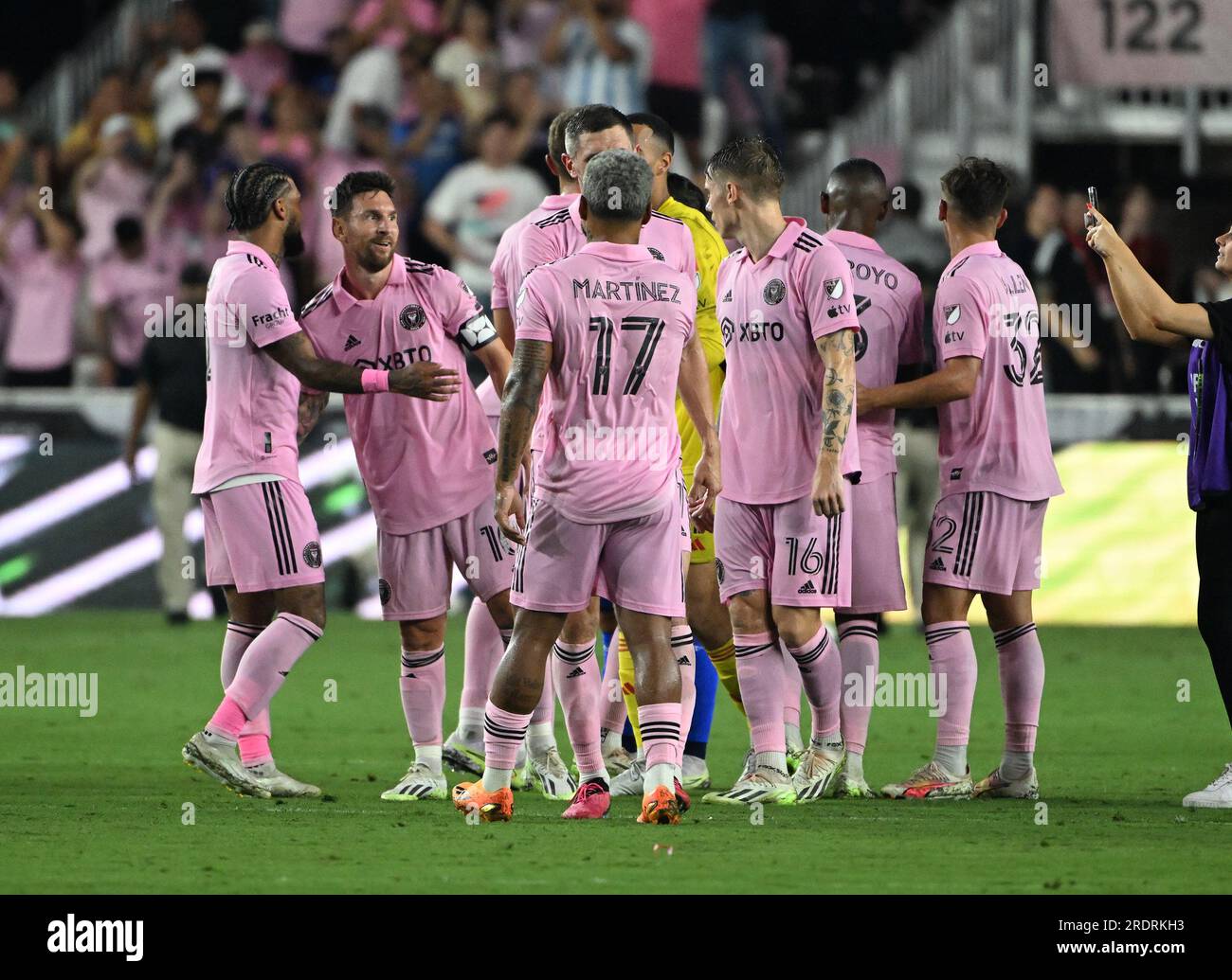 Fort Lauderdale FL, USA. 21st July, 2023. Lionel Messi of Inter Miami ...