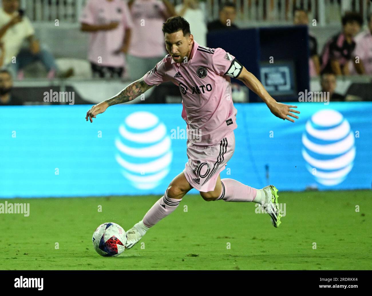 Fort Lauderdale FL, USA. 21st July, 2023. Lionel Messi of Inter Miami ...