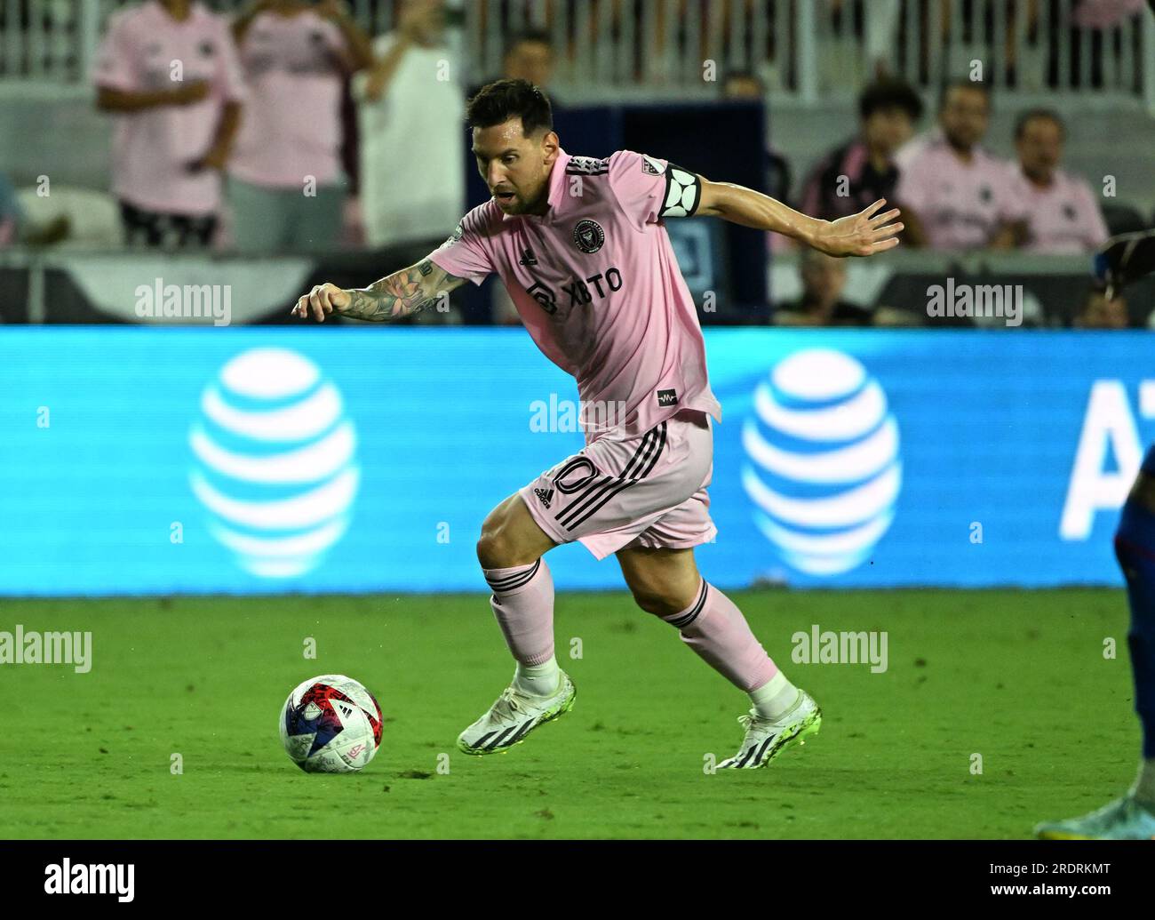 Fort Lauderdale FL, USA. 21st July, 2023. Lionel Messi of Inter Miami ...