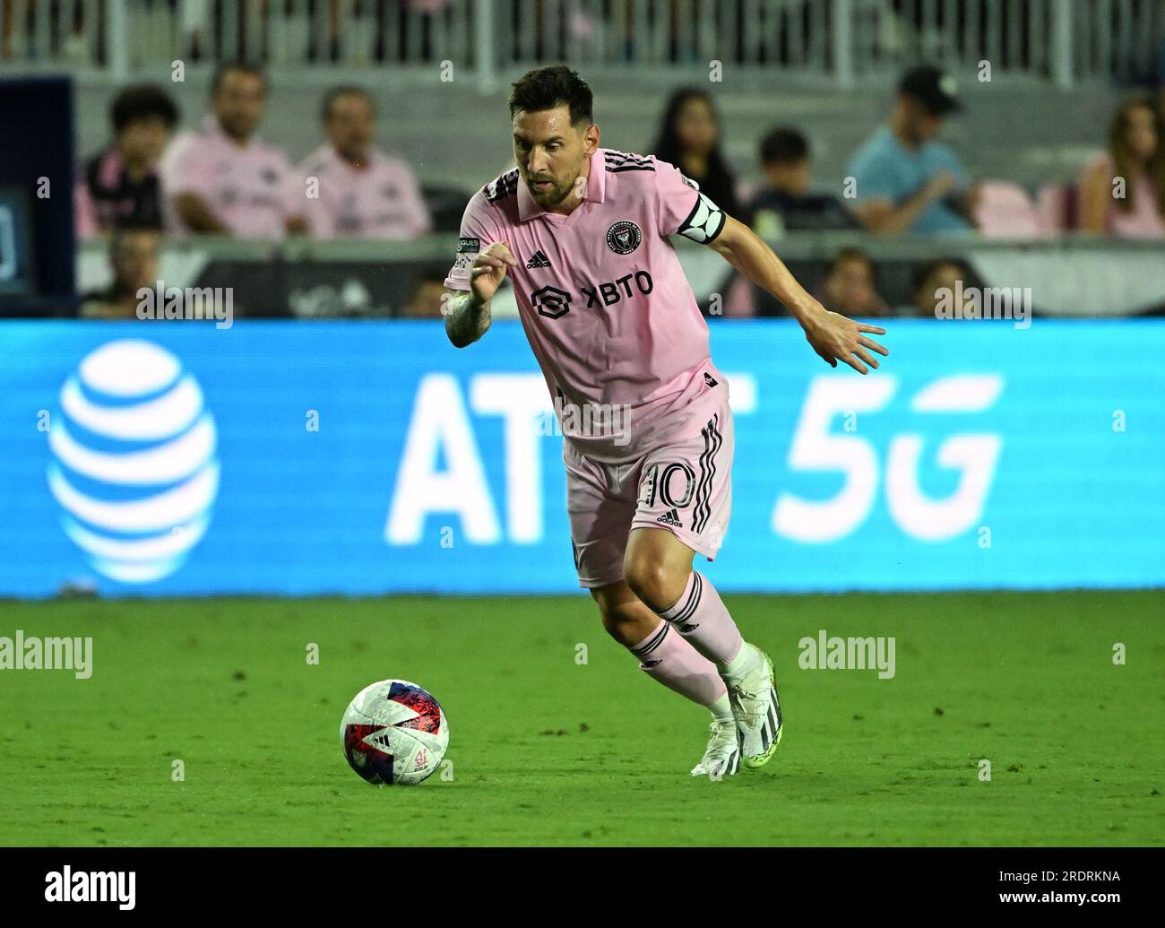 Fort Lauderdale FL, USA. 21st July, 2023. Lionel Messi of Inter Miami ...
