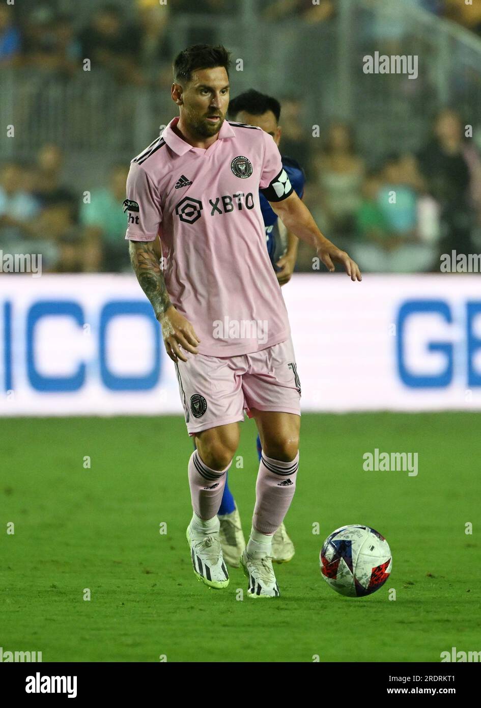 Fort Lauderdale FL, USA. 21st July, 2023. Lionel Messi of Inter Miami ...