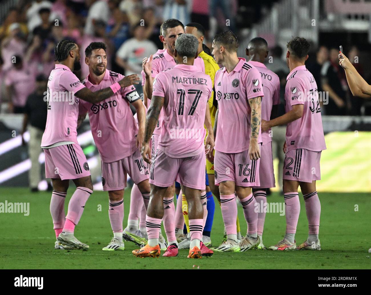 Fort Lauderdale FL, USA. 21st July, 2023. Lionel Messi of Inter Miami ...