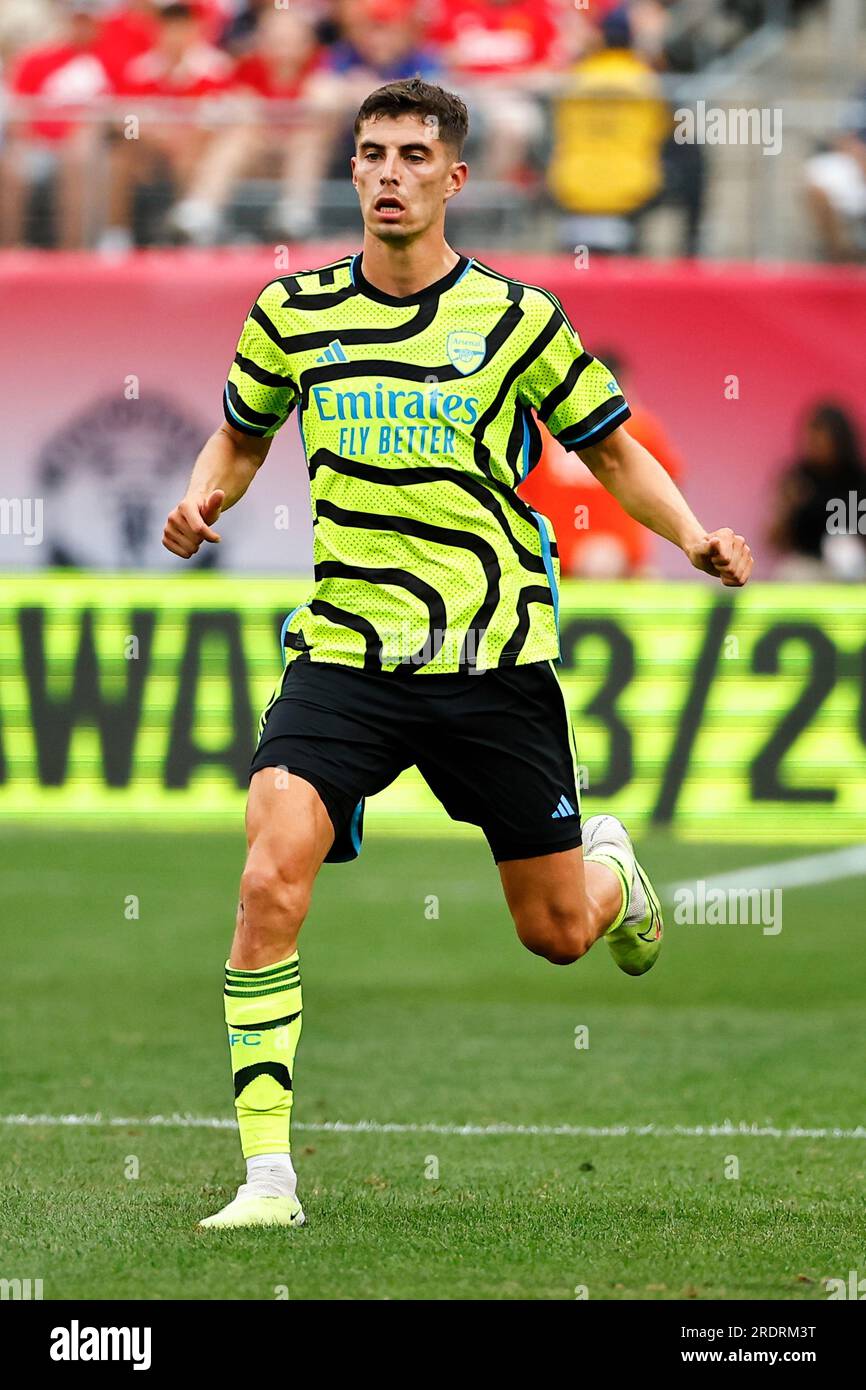 EAST RUTHERFORD, NJ - JULY 22: Kai Havertz #29 of Arsena during the ...