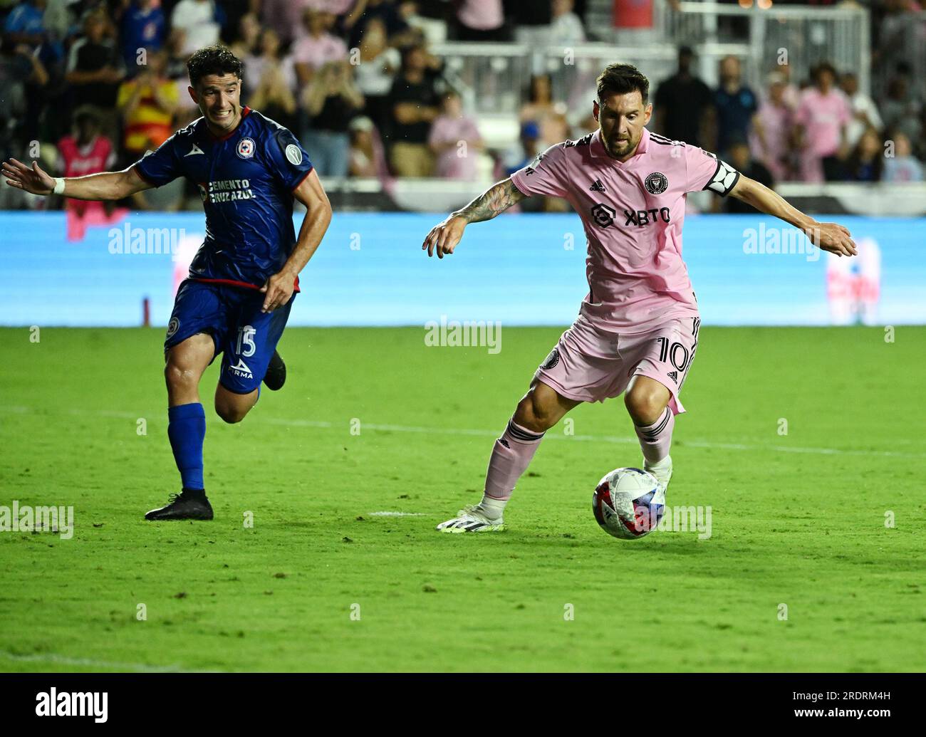 Fort Lauderdale FL, USA. 21st July, 2023. Lionel Messi of Inter Miami ...