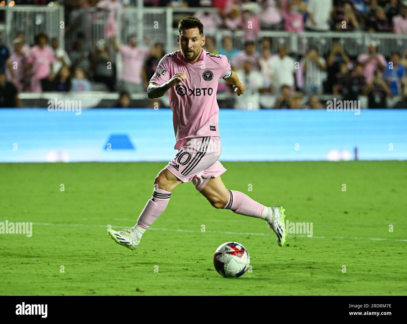 Fort Lauderdale FL, USA. 21st July, 2023. Lionel Messi of Inter Miami ...
