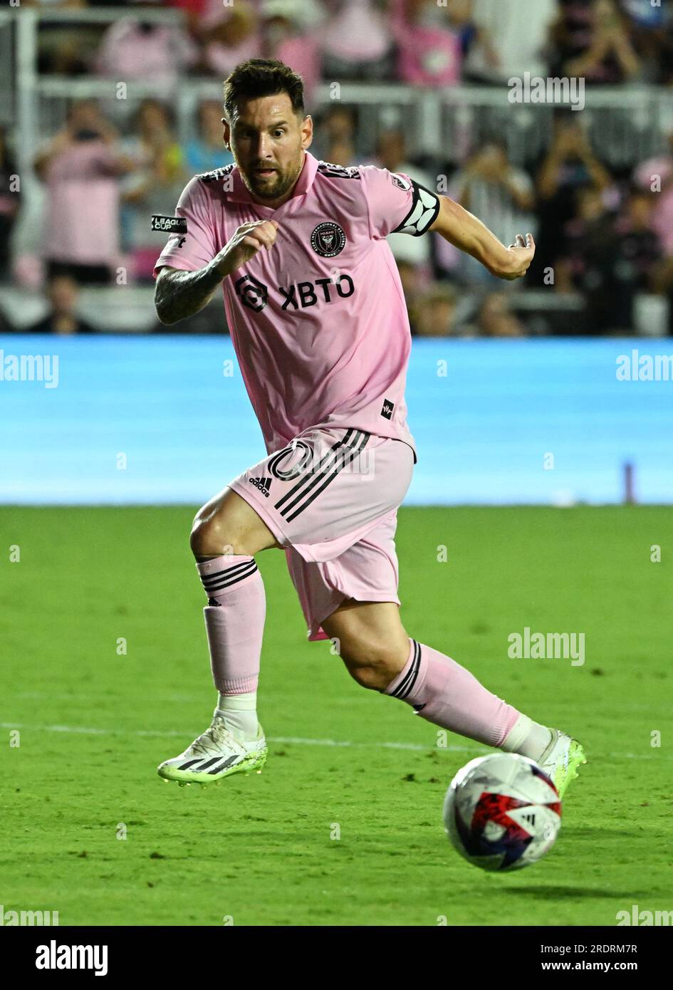 Fort Lauderdale FL, USA. 21st July, 2023. Lionel Messi of Inter Miami ...