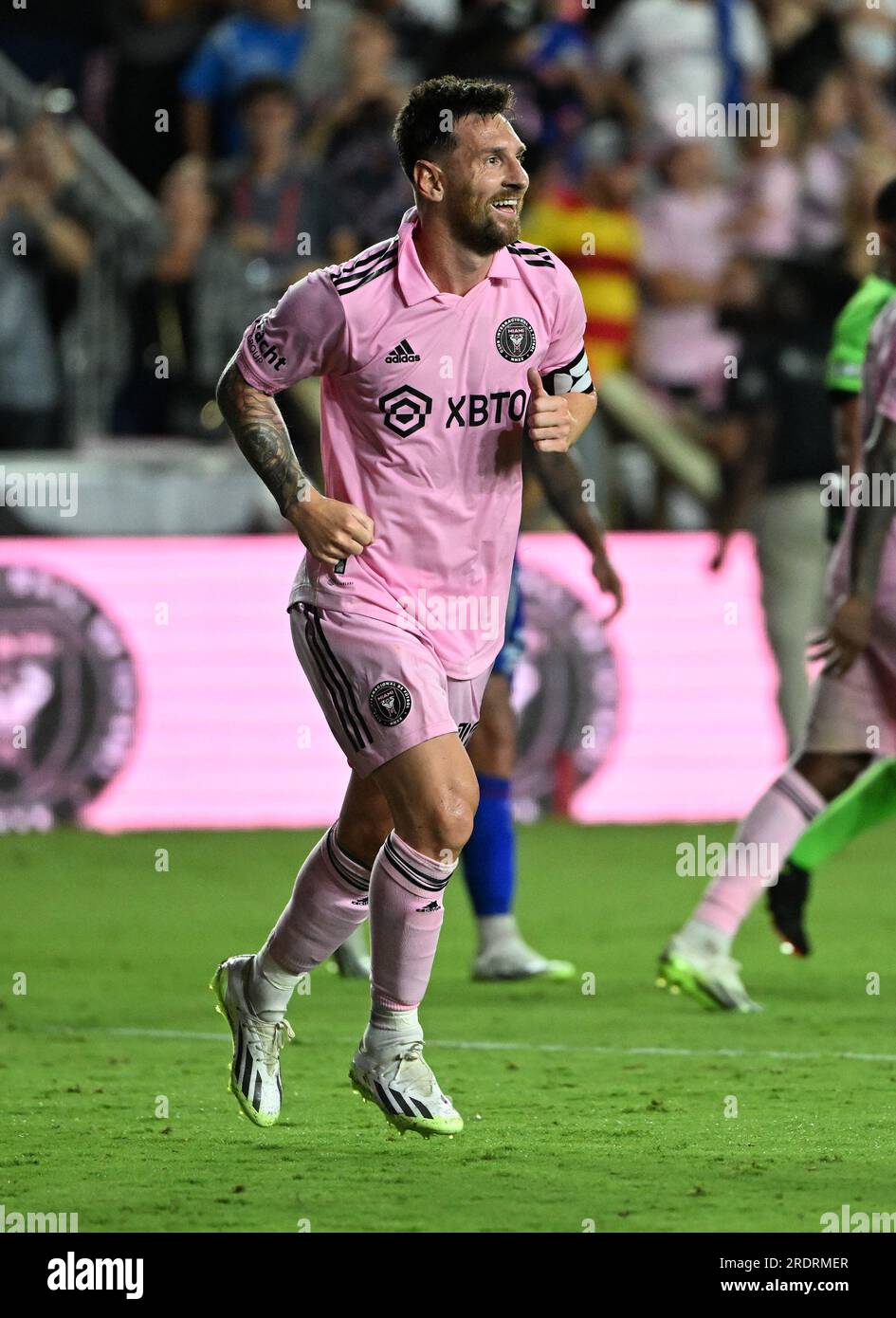 Fort Lauderdale FL, USA. 21st July, 2023. Lionel Messi of Inter Miami ...