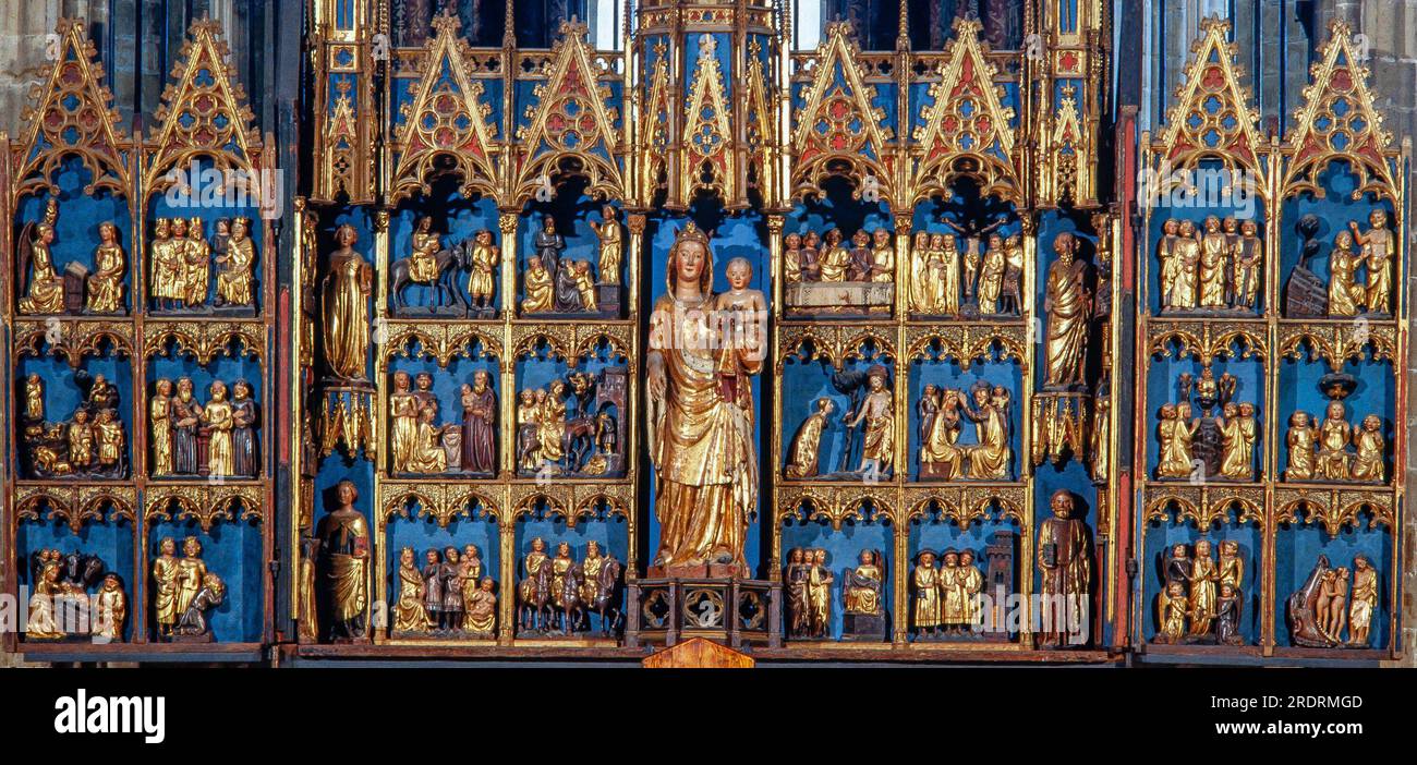 Retablo dedicado a la Virgen de la Estrella. Altar mayor, Catedral de ...