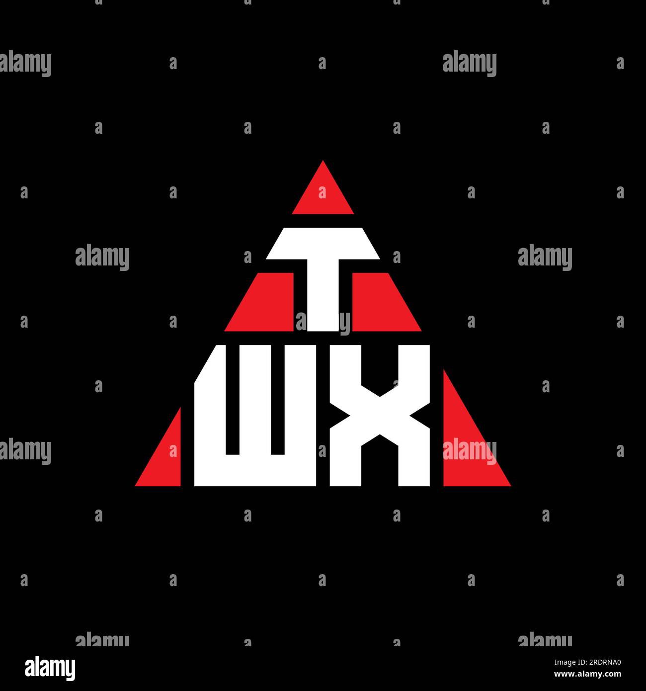 TWX triangle letter logo design with triangle shape. TWX triangle logo design monogram. TWX ...