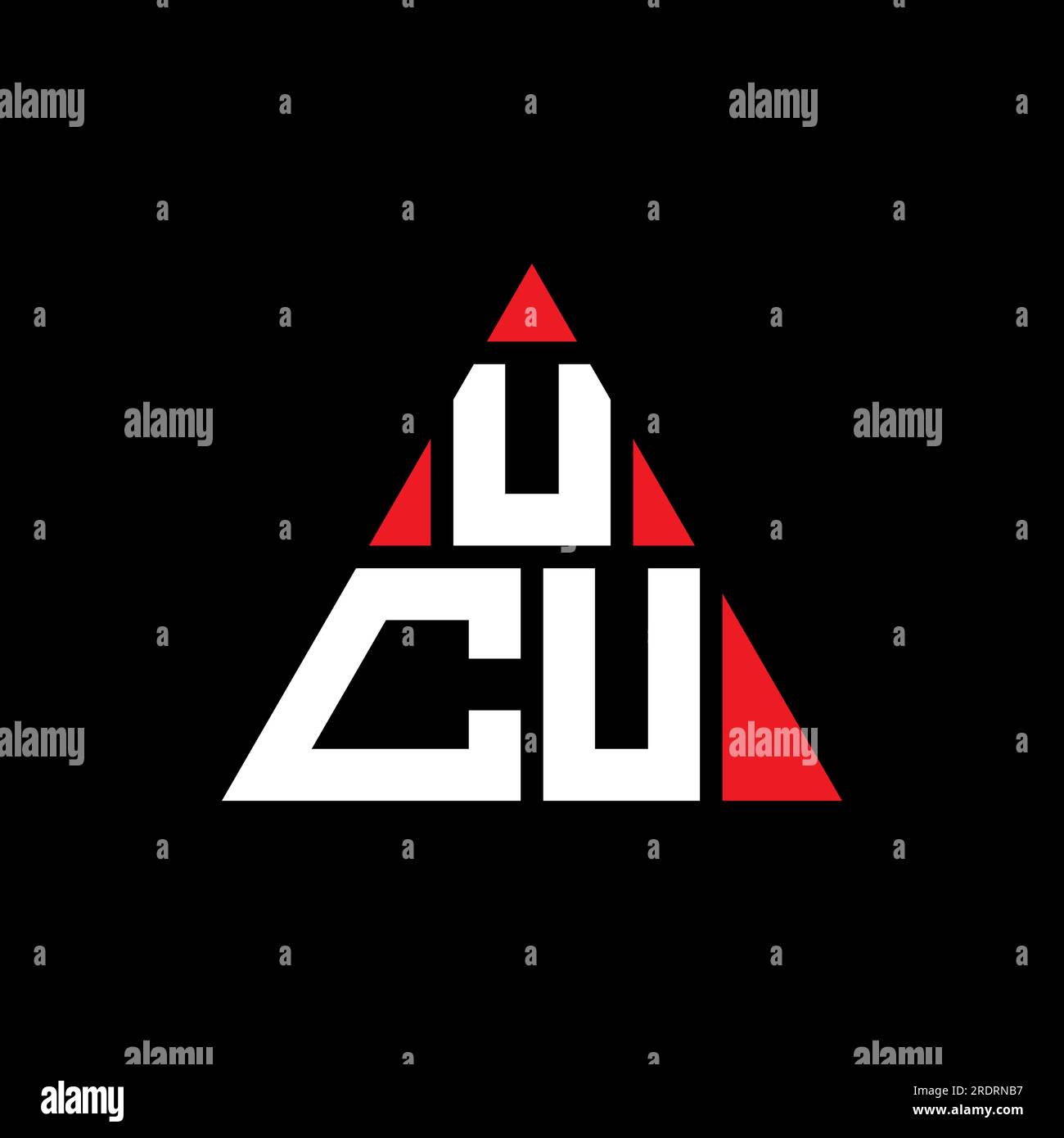 UCU triangle letter logo design with triangle shape. UCU triangle logo ...