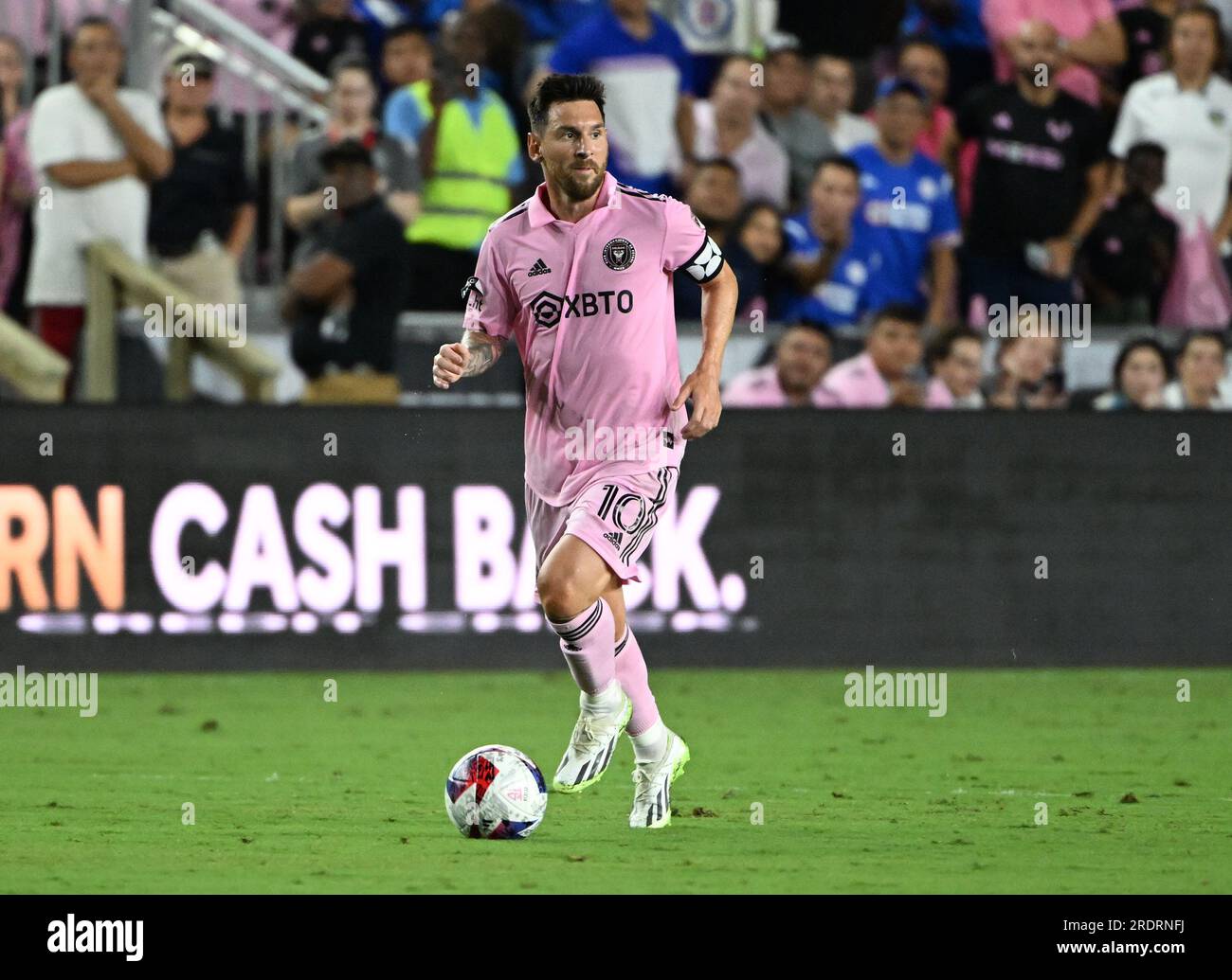 Fort Lauderdale FL, USA. 21st July, 2023. Lionel Messi of Inter Miami ...